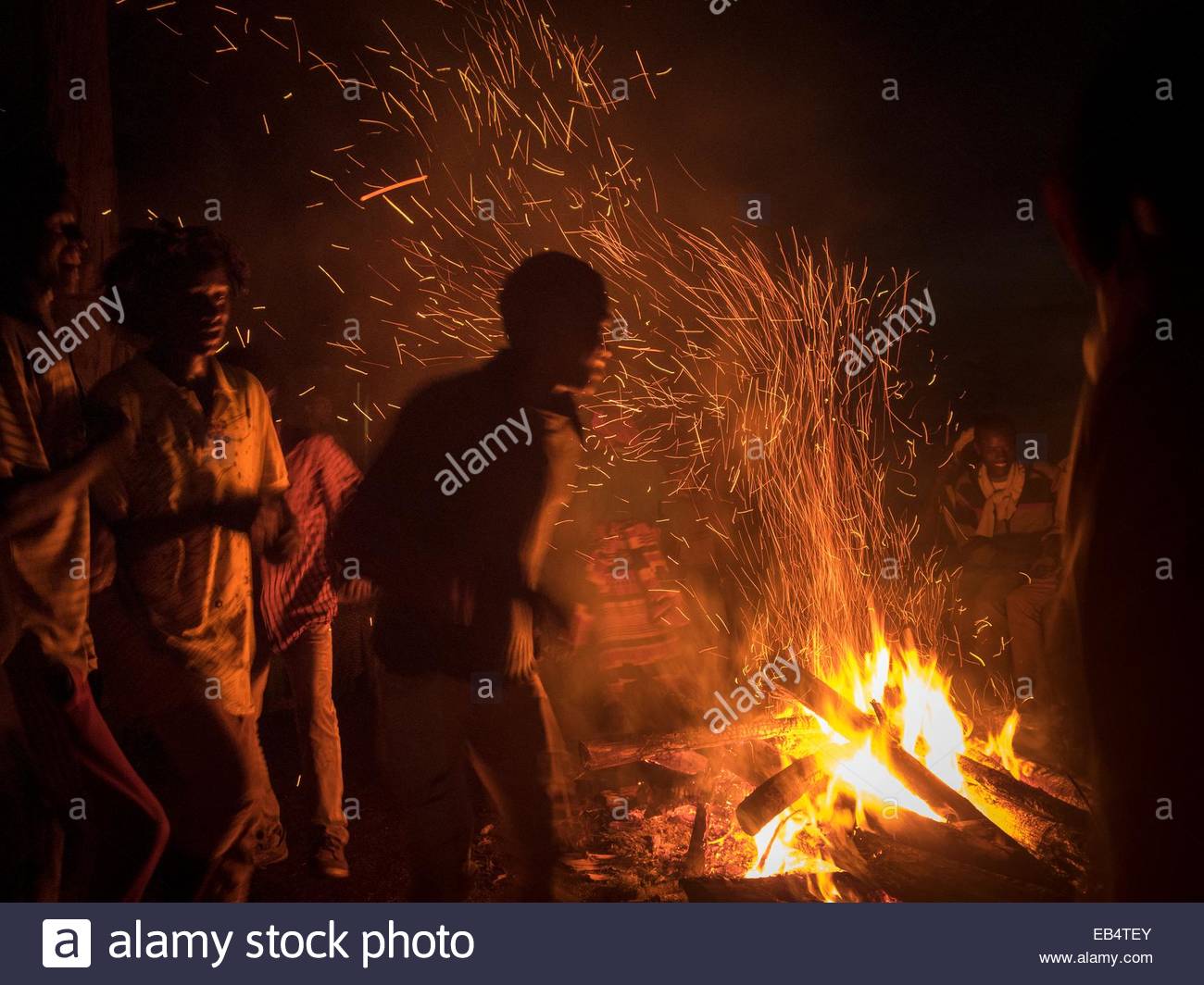Dancing Around The Fire Stock Photos & Dancing Around The Fire Stock ...