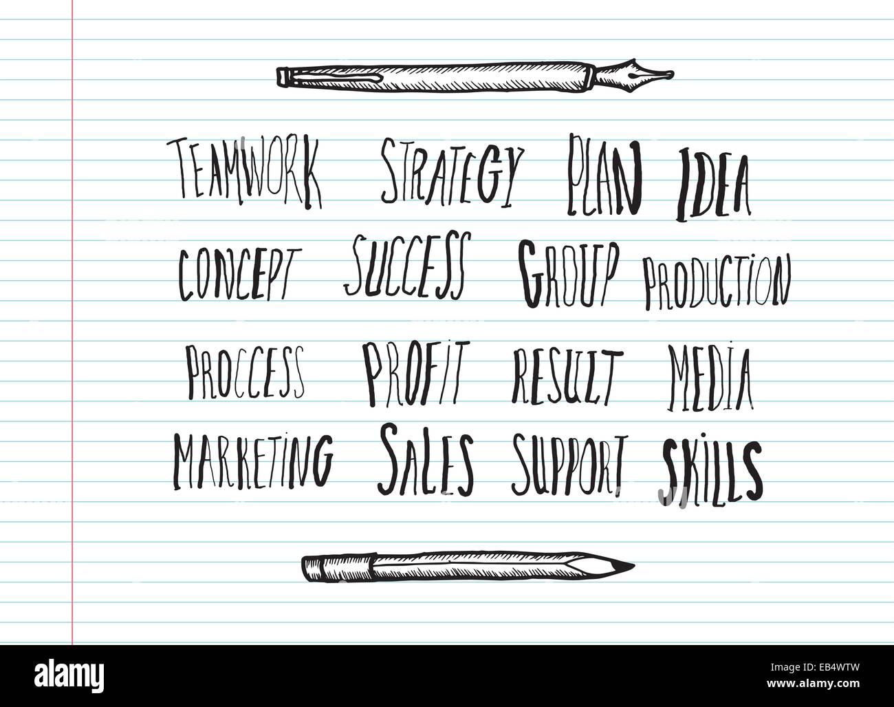 Buzz words Stock Vector Images - Alamy