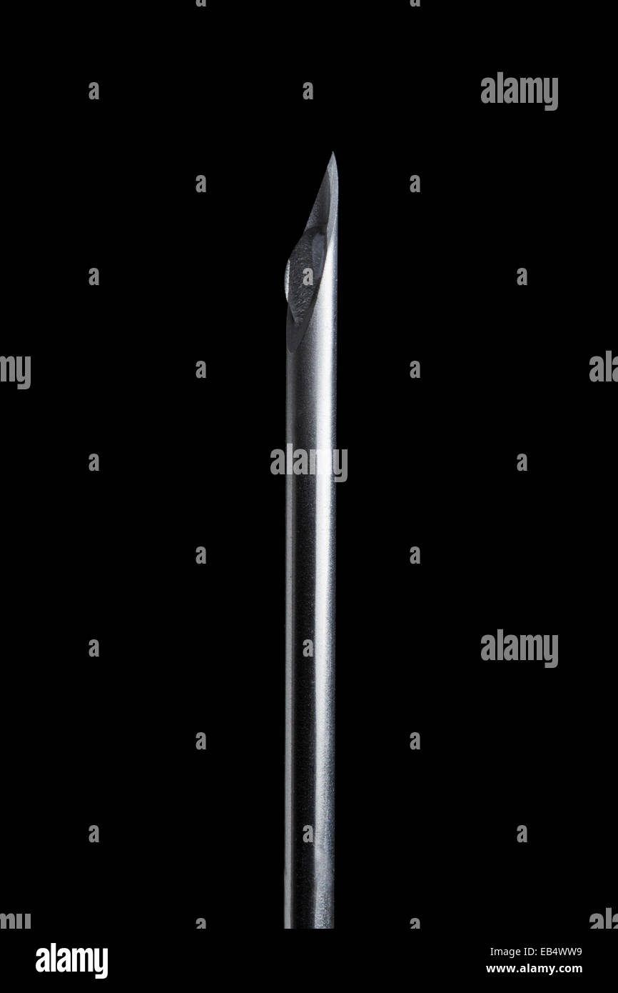 Close-up of syringe needle Stock Photo - Alamy