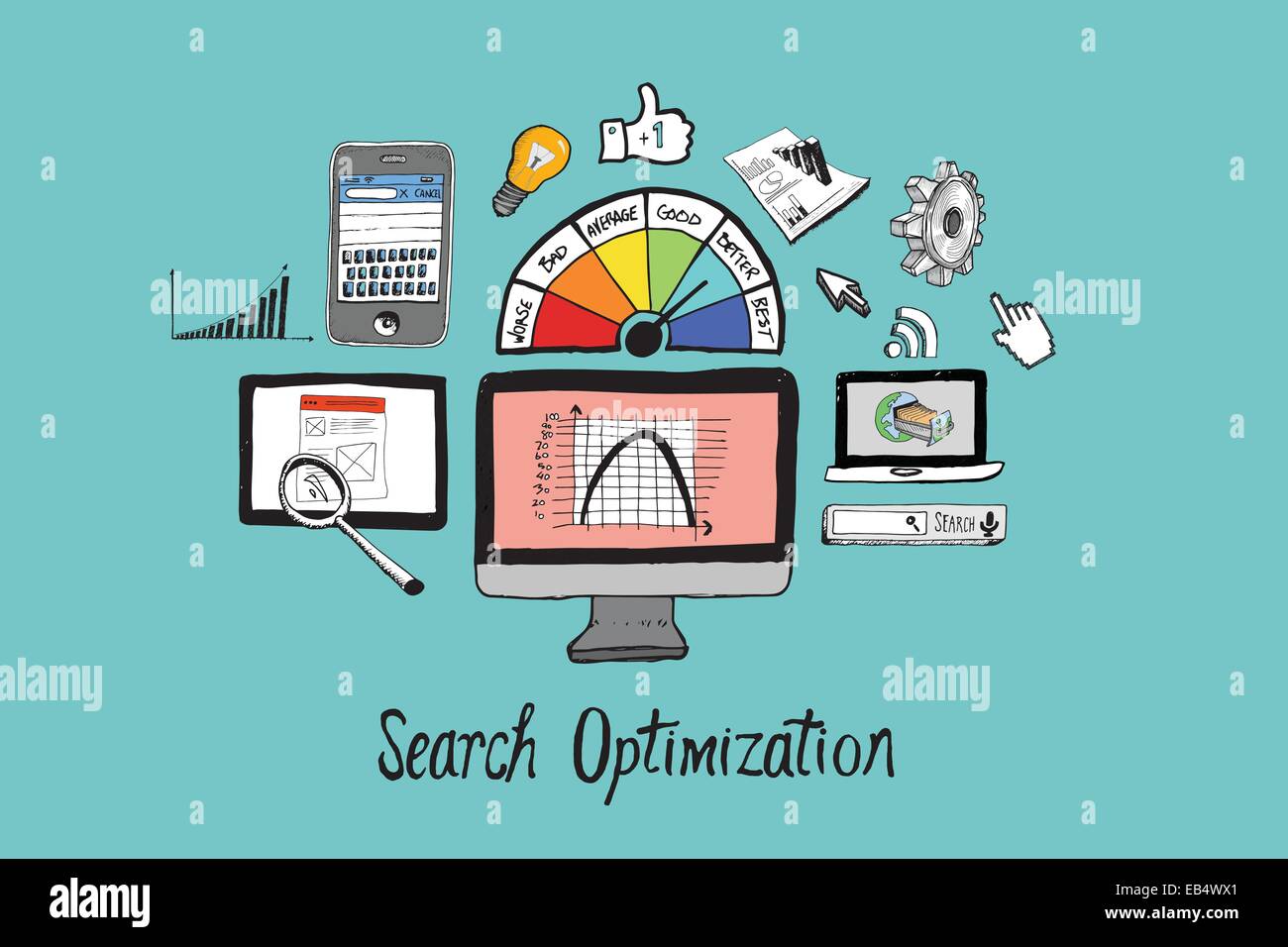 Computer and internet elements Stock Vector Image & Art - Alamy