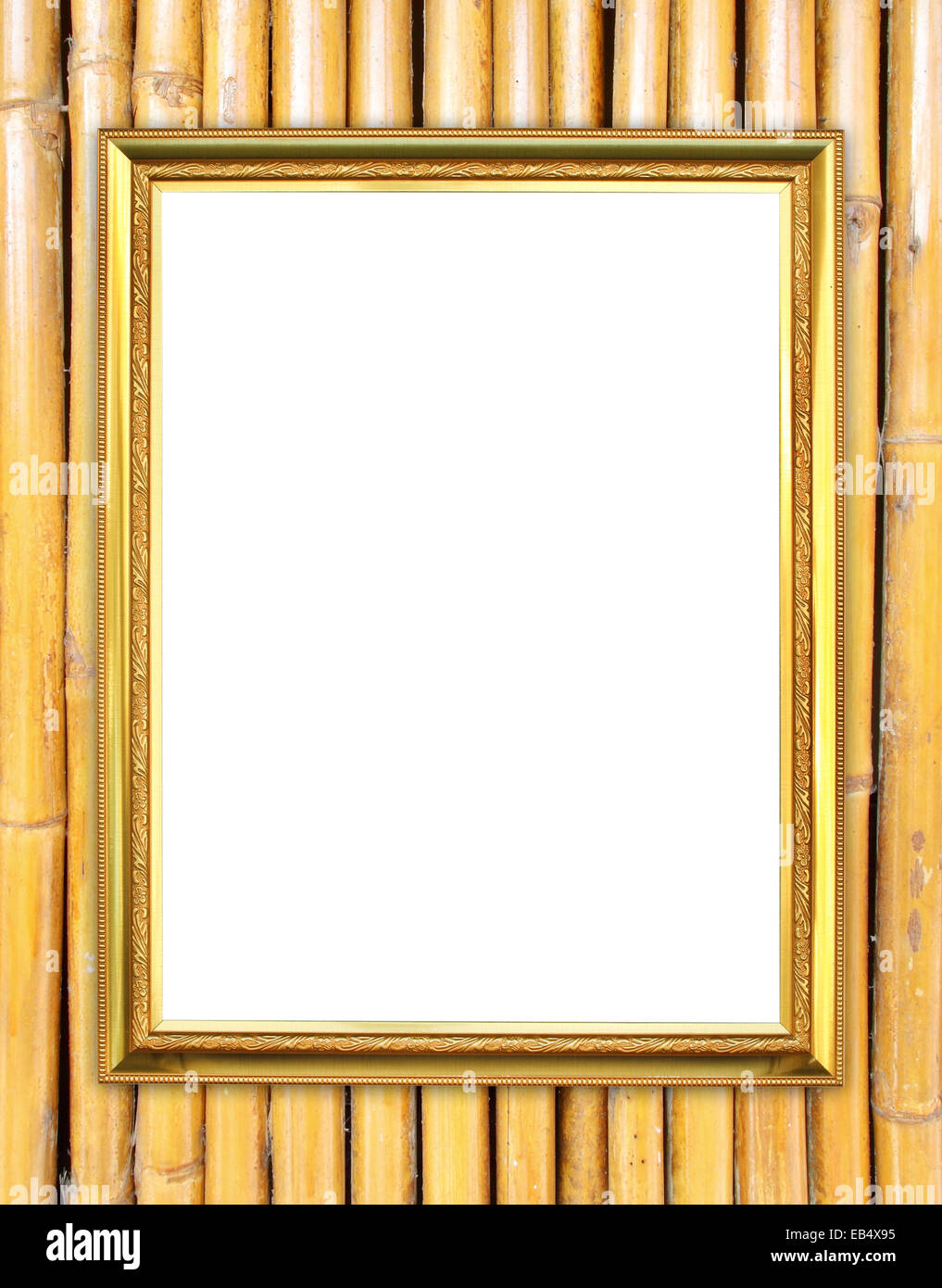 Bamboo fence texture Cut Out Stock Images & Pictures - Alamy