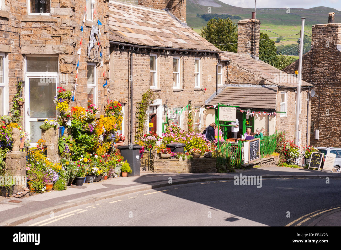 Laburnum House Tea Room at Hawes , Wensleydale , in the Yorkshire Dales ...