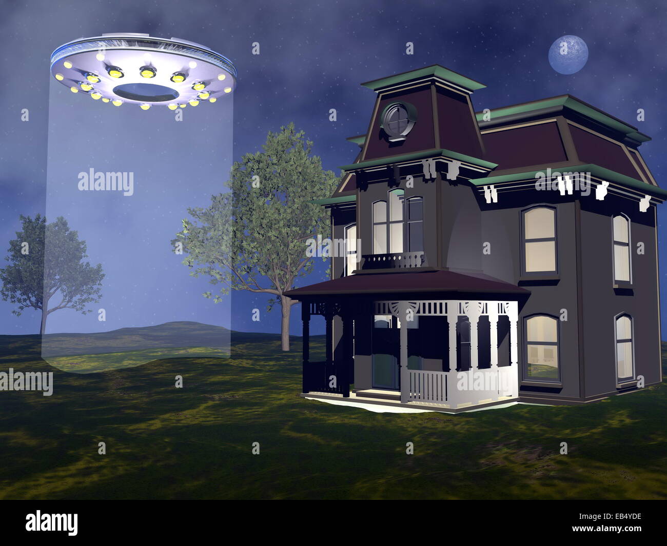 Ufo invasion house hi-res stock photography and images - Alamy