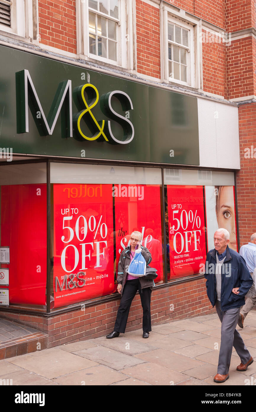 The M&S shop store in Durham , England , Britain , Uk Stock Photo - Alamy