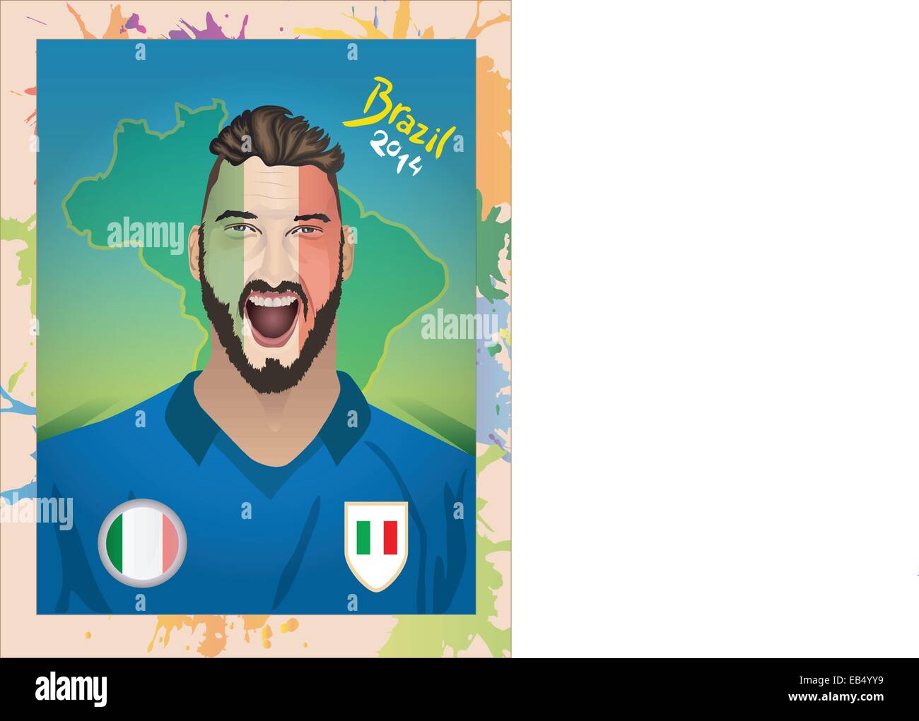 Italy soccer world cup Stock Vector Images - Alamy