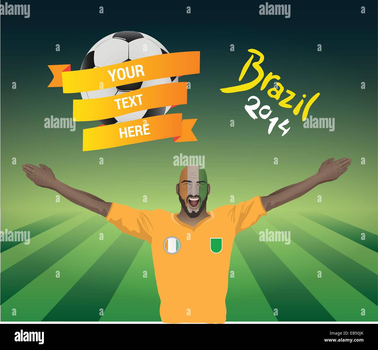 Ivory coast football fan Stock Vector Image & Art - Alamy
