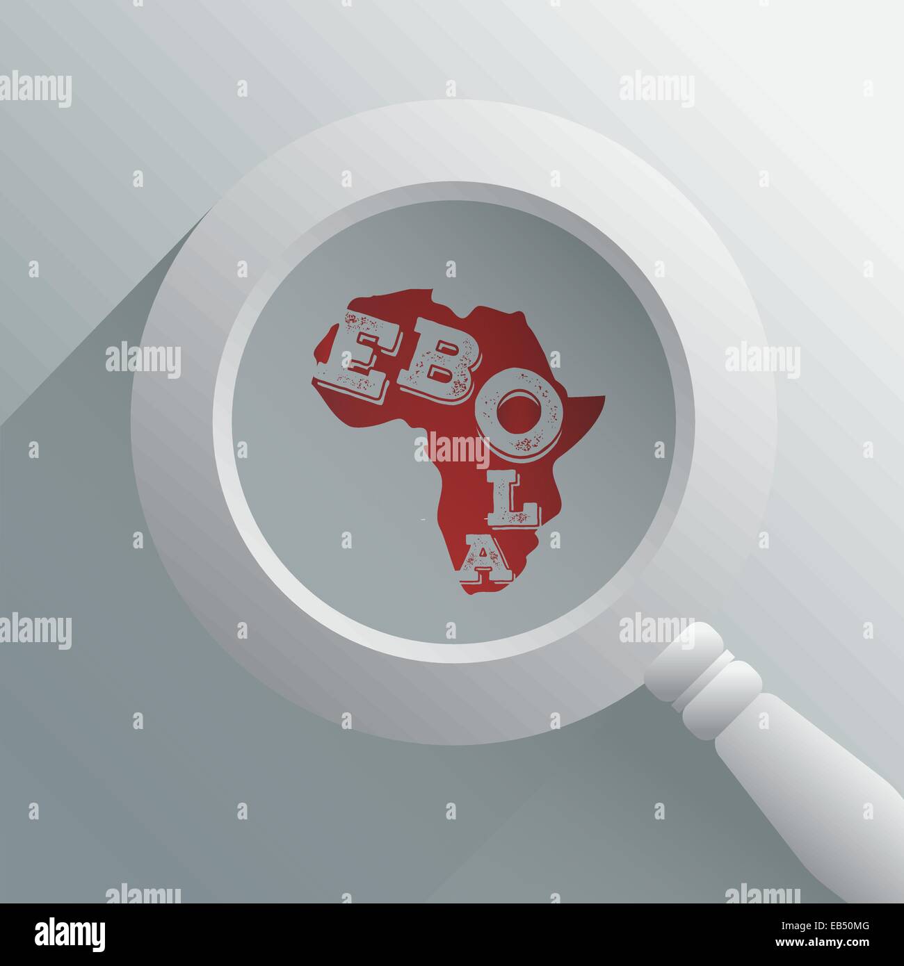 Ebola under the magnifying glass vector Stock Vector Image & Art - Alamy