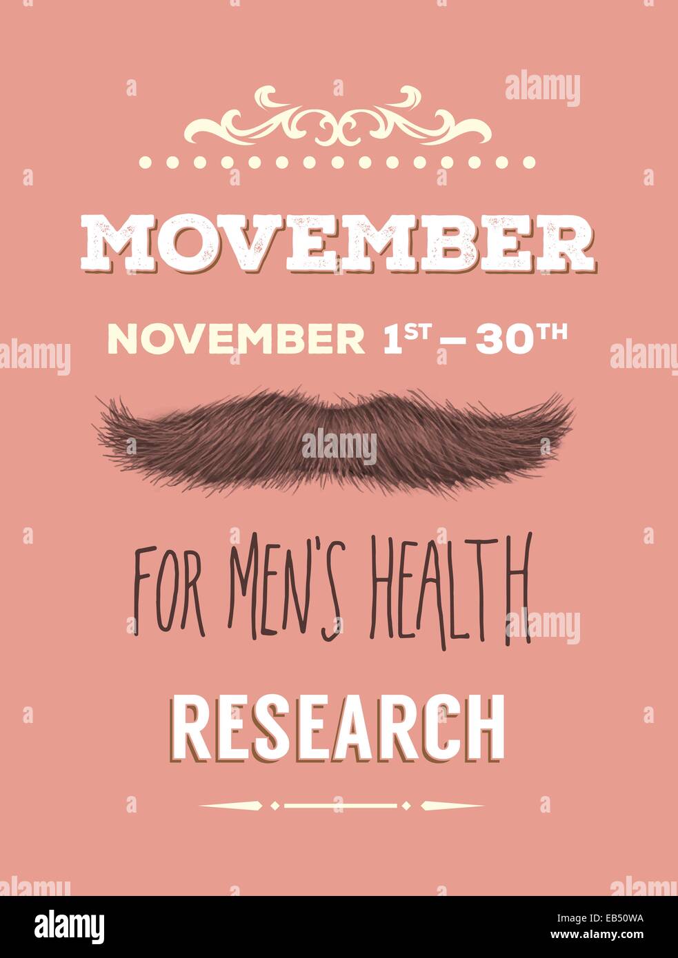 Movember advertisement vector with text Stock Vector Image & Art - Alamy
