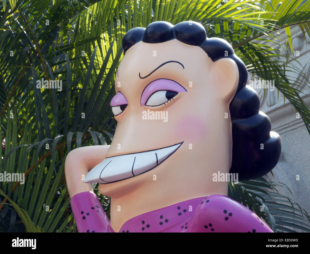 Chinese cartoon art exhibition in Hong Kong Kowloon Park Artist Gum Siu ...