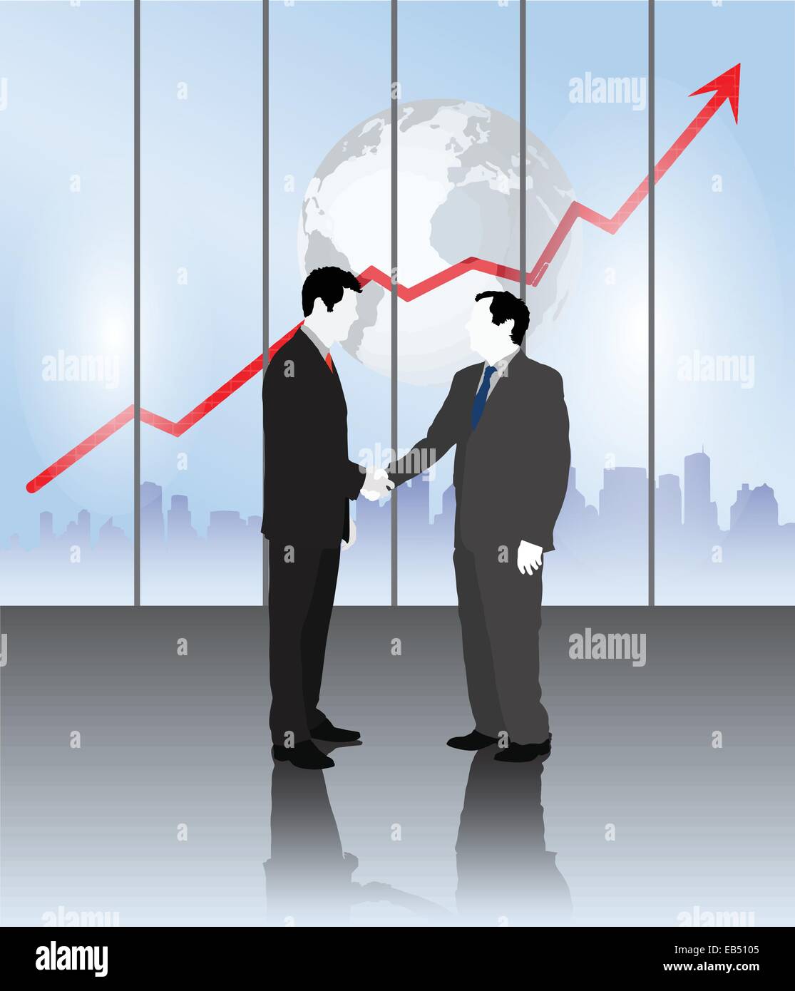 Businessmen shaking hands vector Stock Vector Image & Art - Alamy