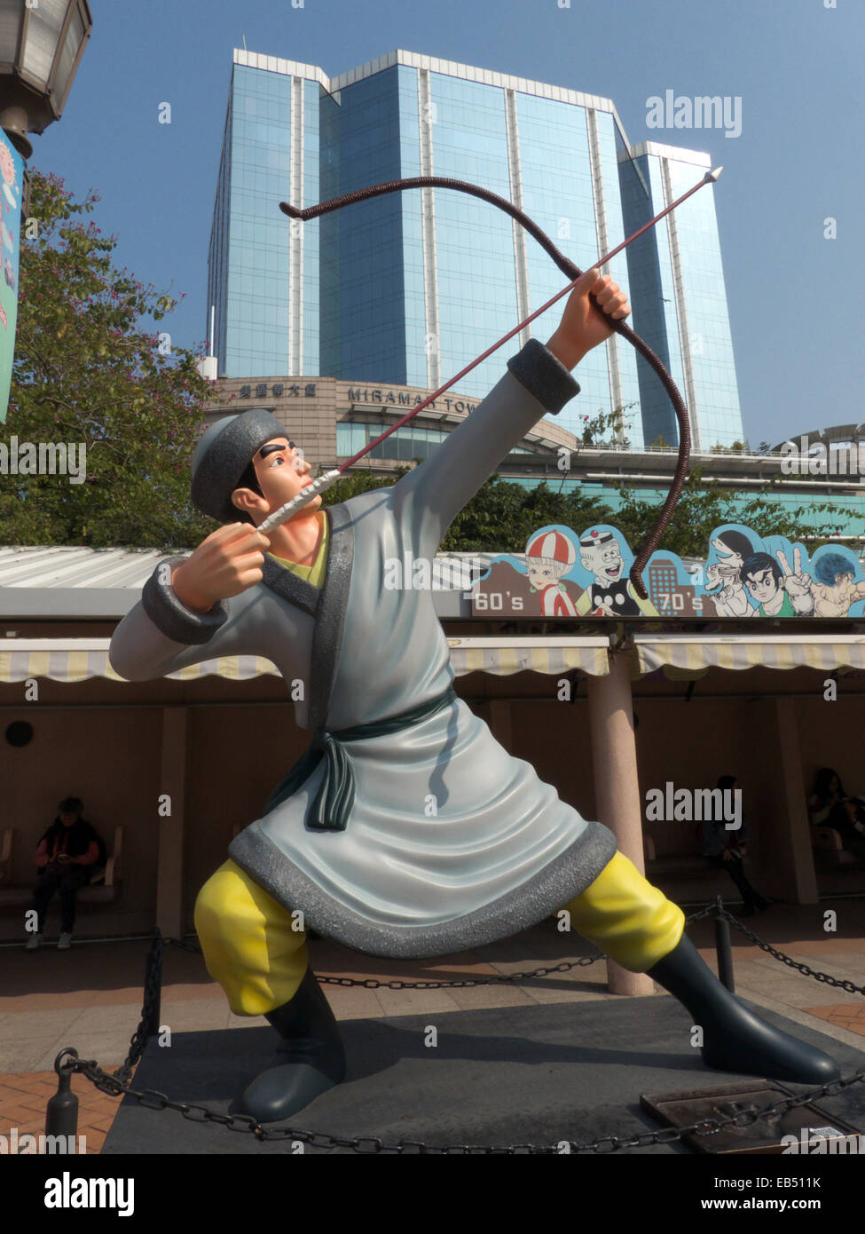 Chinese cartoon art exhibition in Hong Kong Kowloon Park Artist Lee Chi ...