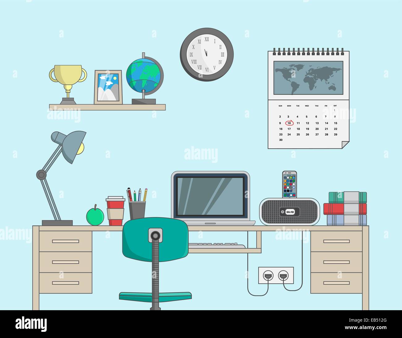 Technology room office Cut Out Stock Images & Pictures - Alamy