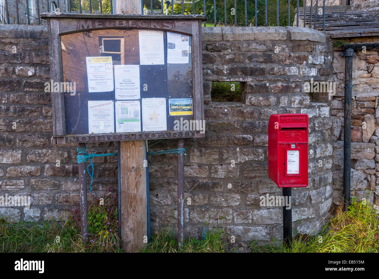 Village notice board post box hi-res stock photography and images - Alamy
