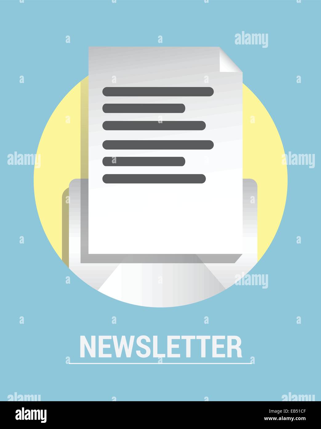 Newsletter Stock Vector Images - Alamy