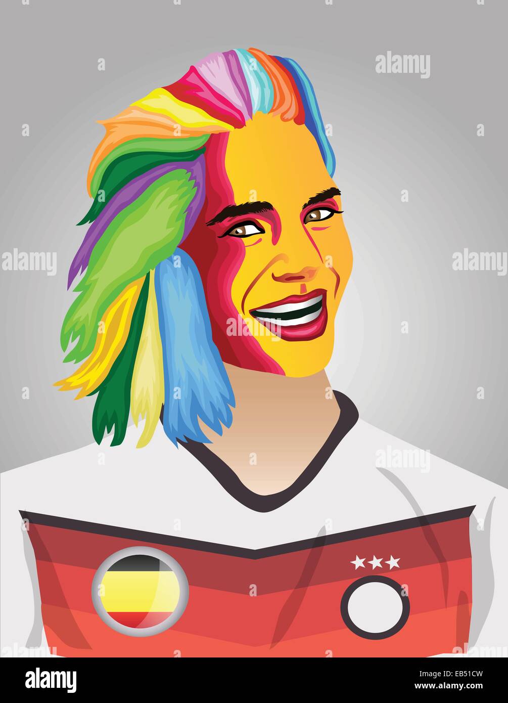 German football fan Stock Vector Image & Art - Alamy
