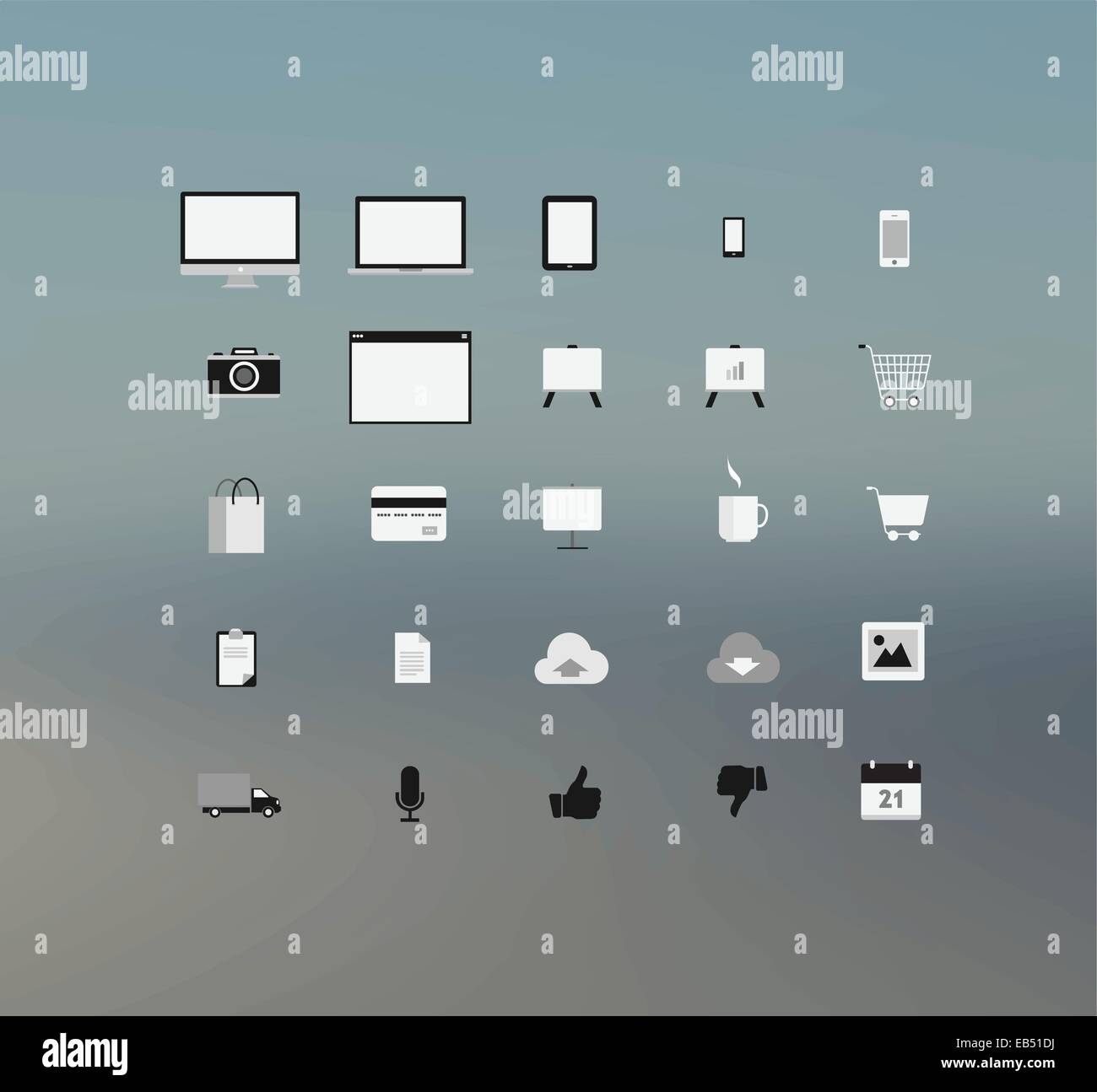 Cloud computing presentation illustration Stock Vector Images - Alamy