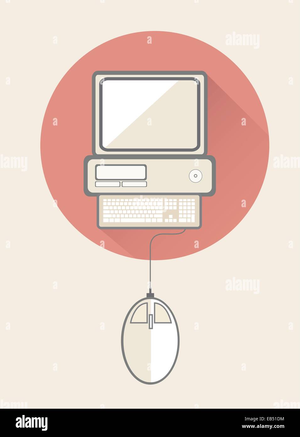 Monitor mouse keyboard Stock Vector Images - Alamy