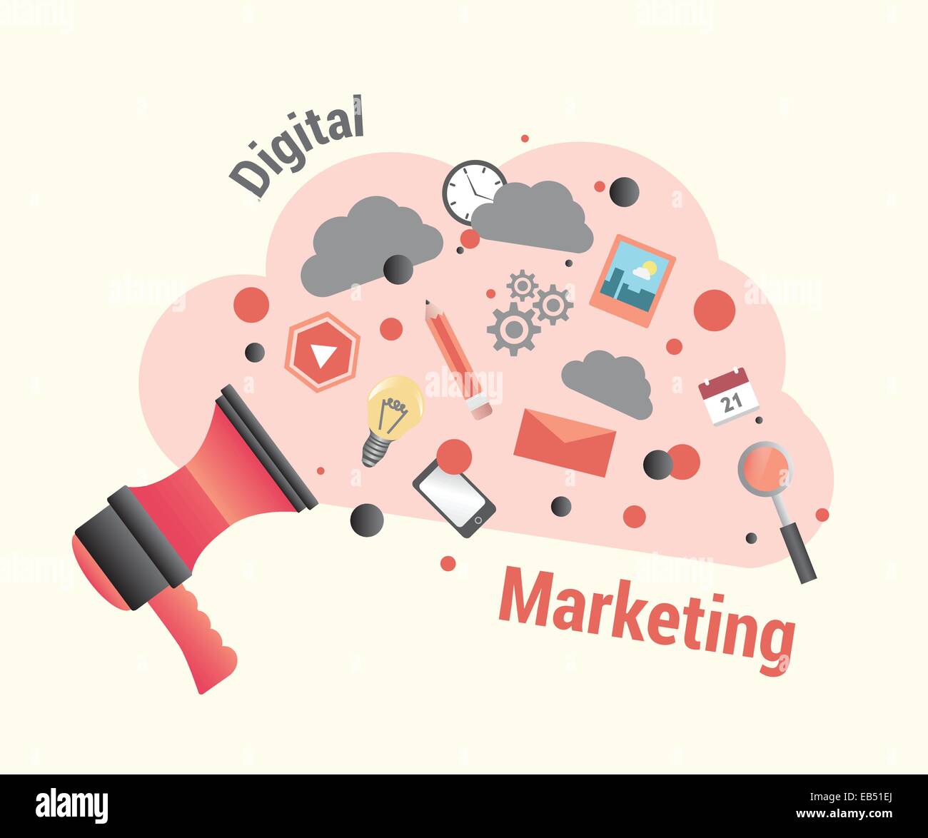 Digital marketing Stock Vector Images - Alamy