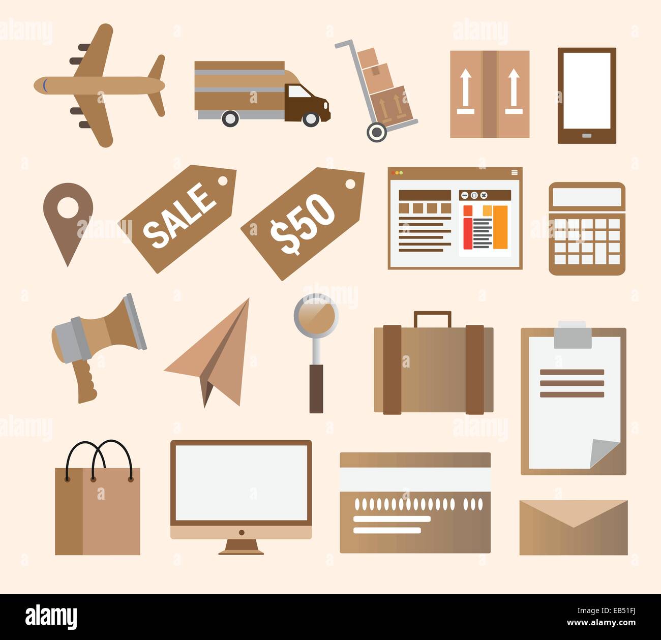 Business retail and transport vector Stock Vector Image & Art - Alamy