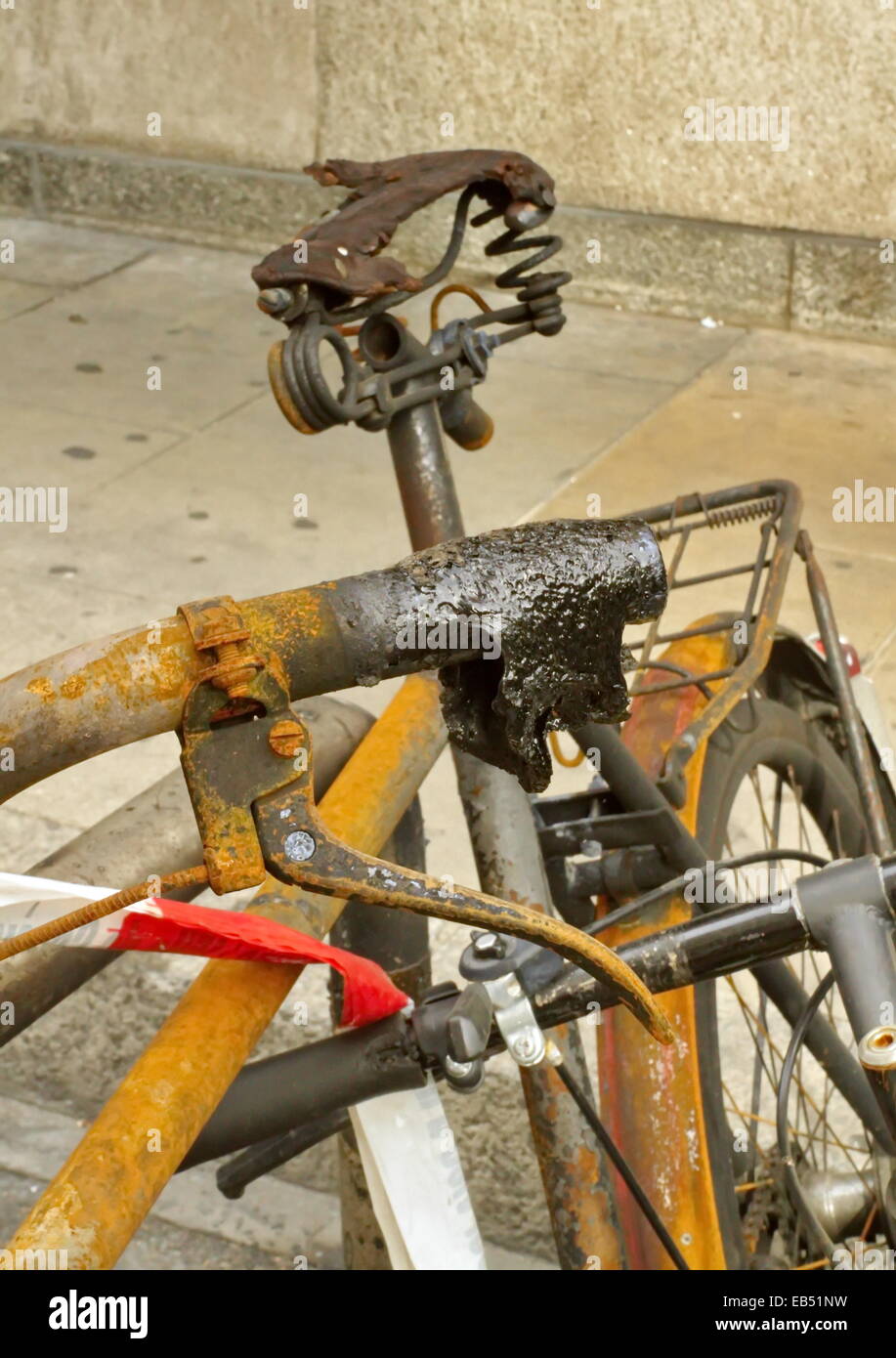Burnt bike hi-res stock photography and images - Alamy