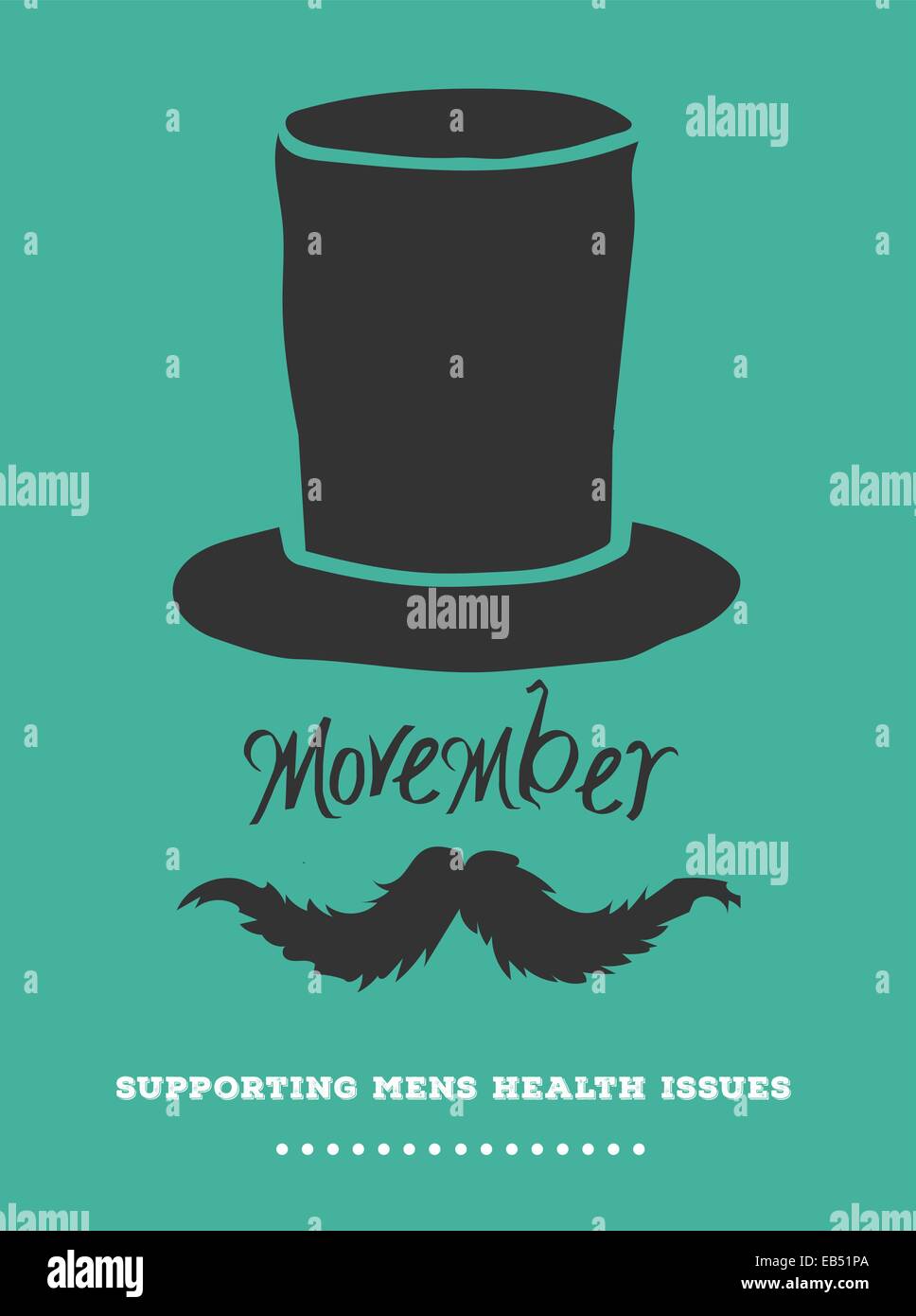 Movember advertisement vector with text and graphic Stock Vector Image ...