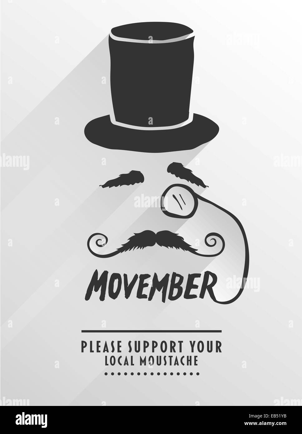 Movember advertisement vector with text and graphic Stock Vector Image ...