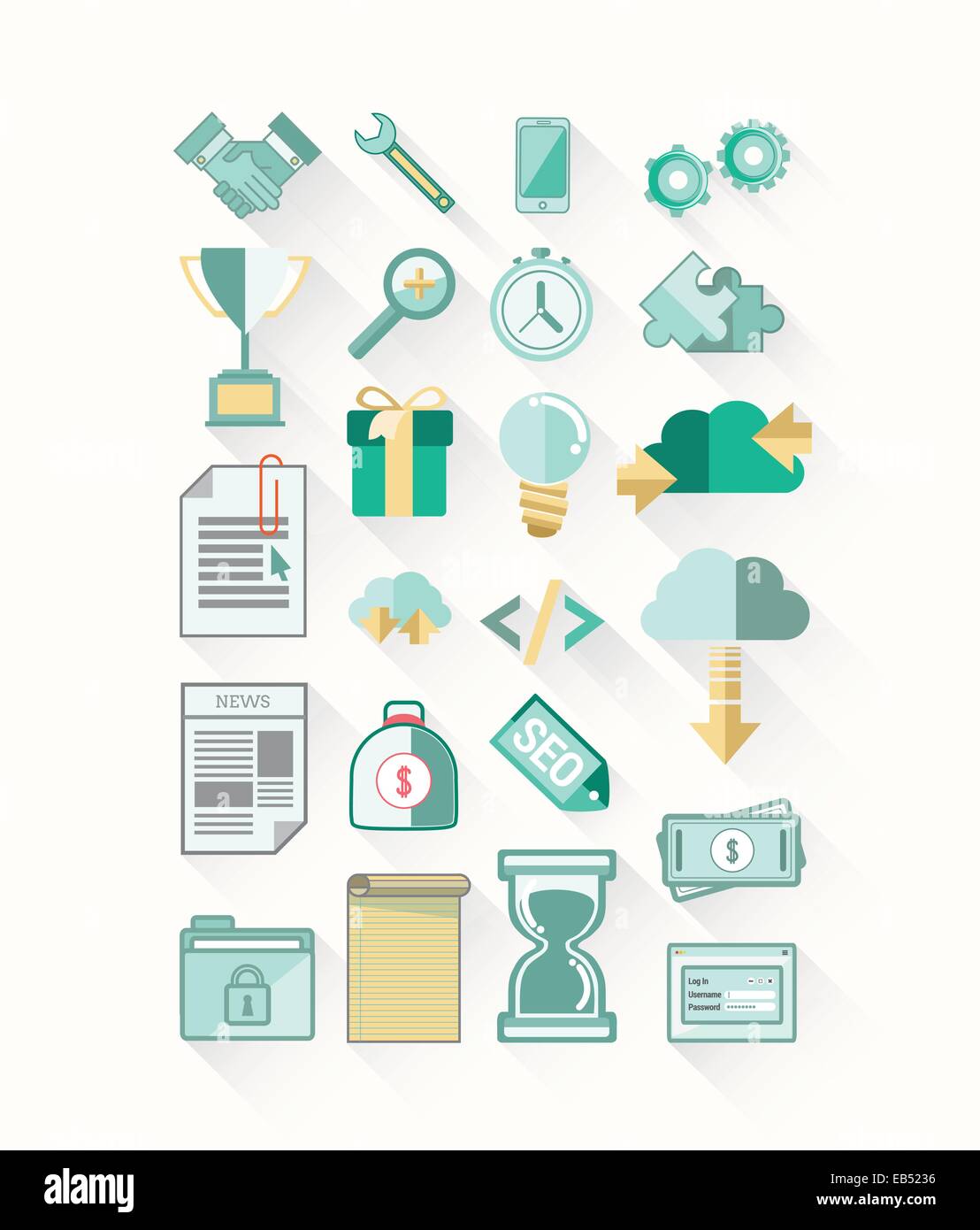 Business technology handshake Stock Vector Images - Alamy