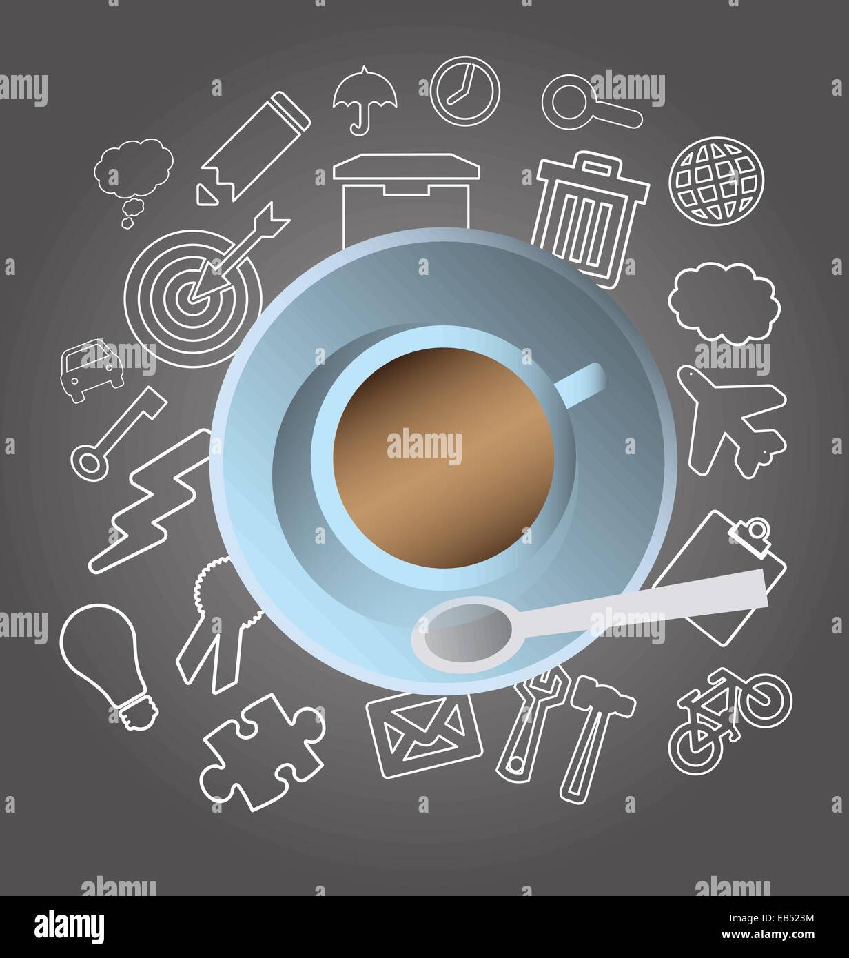 Coffee travel cup Stock Vector Images - Alamy