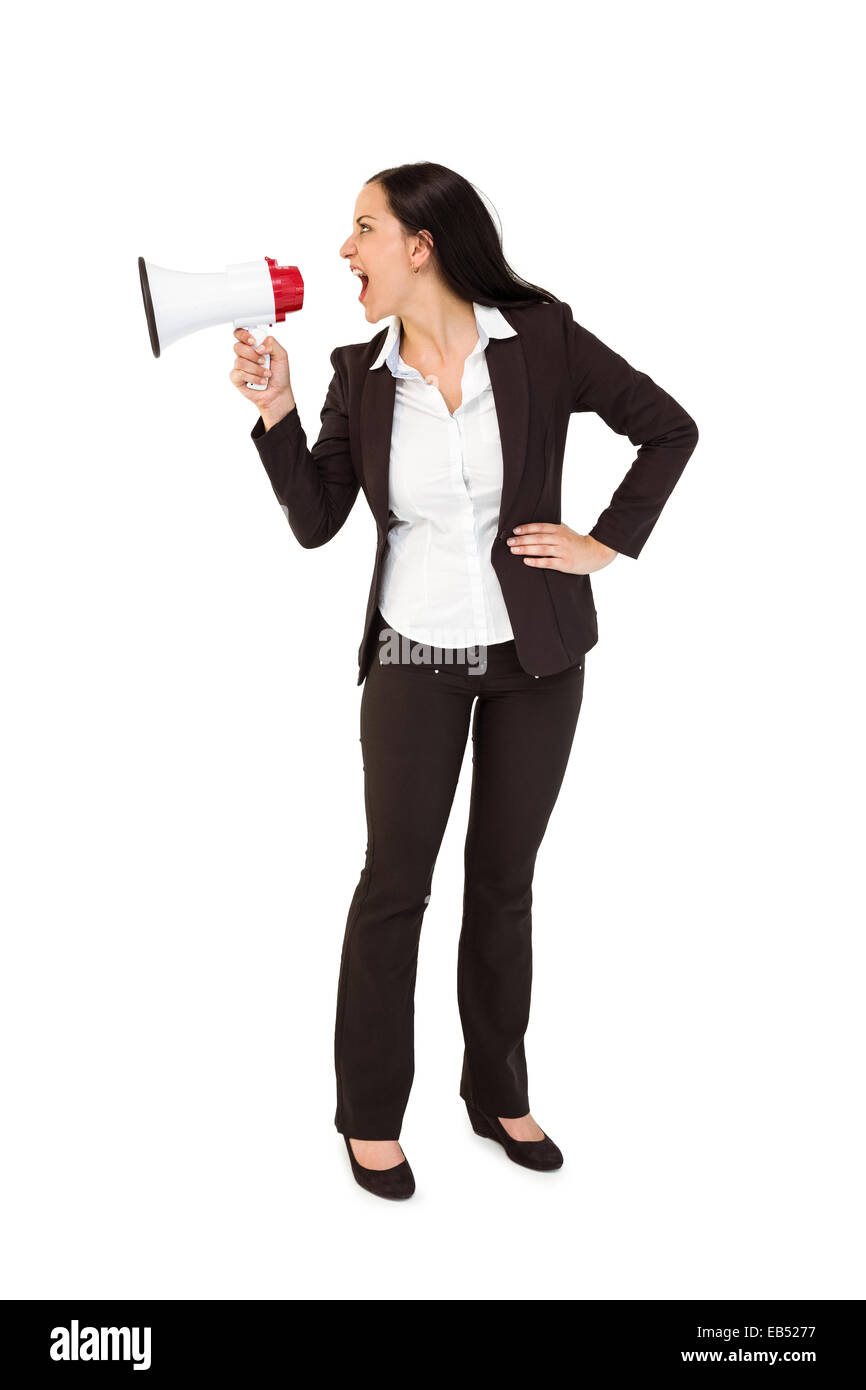 Female boss shouting at boss Cut Out Stock Images & Pictures - Alamy