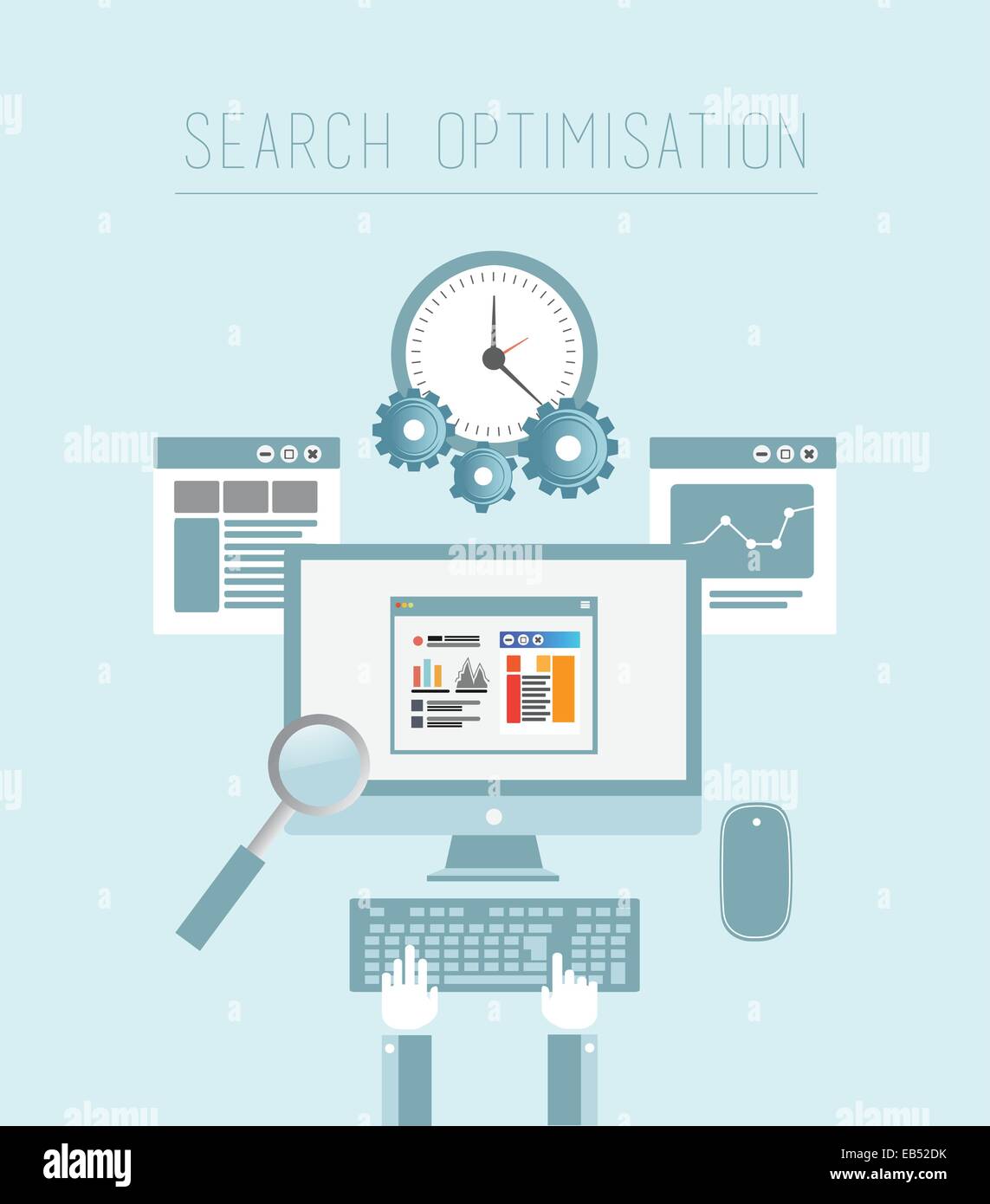 Using the mouse Stock Vector Images - Alamy