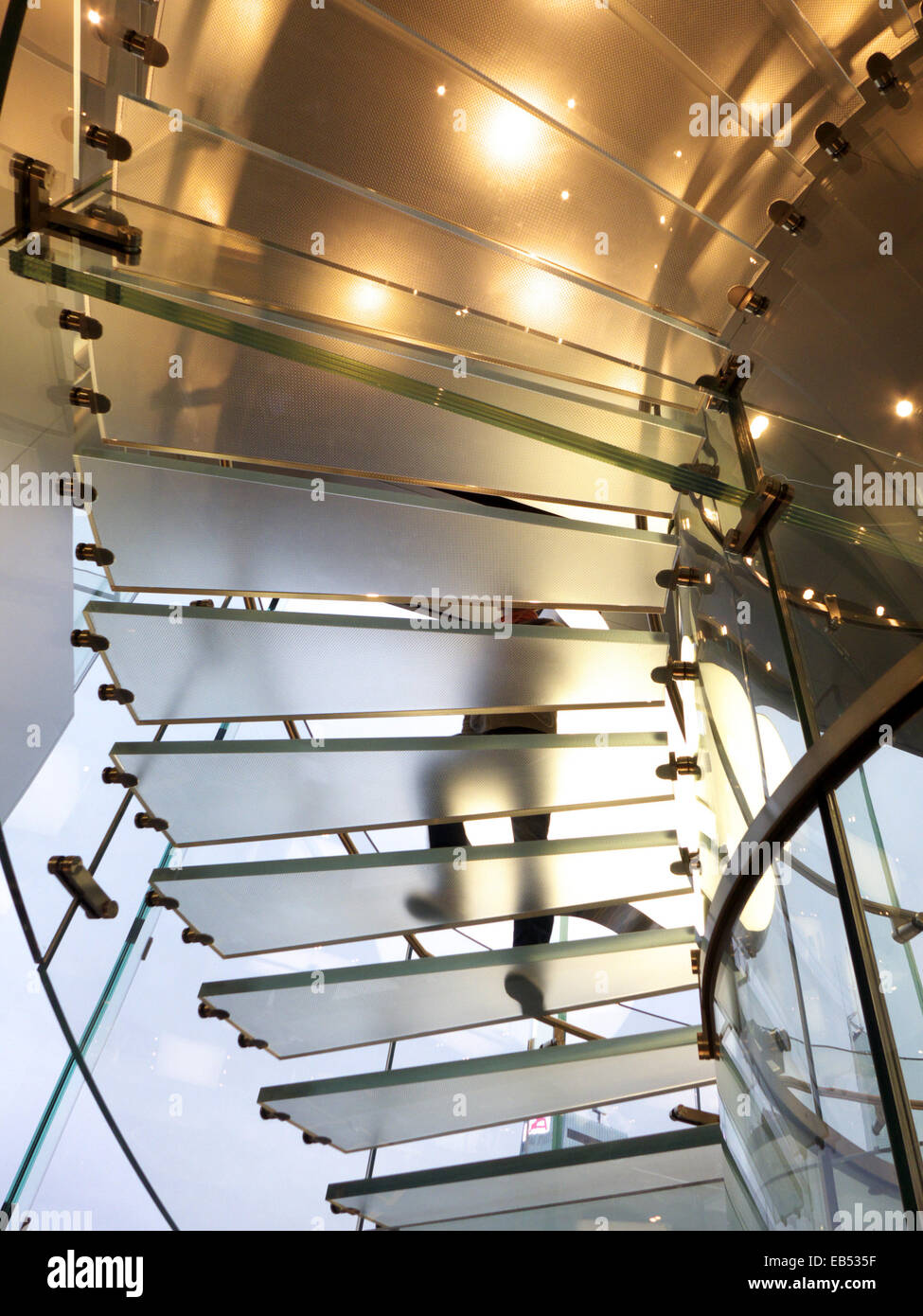Glass staircase hi-res stock photography and images - Alamy