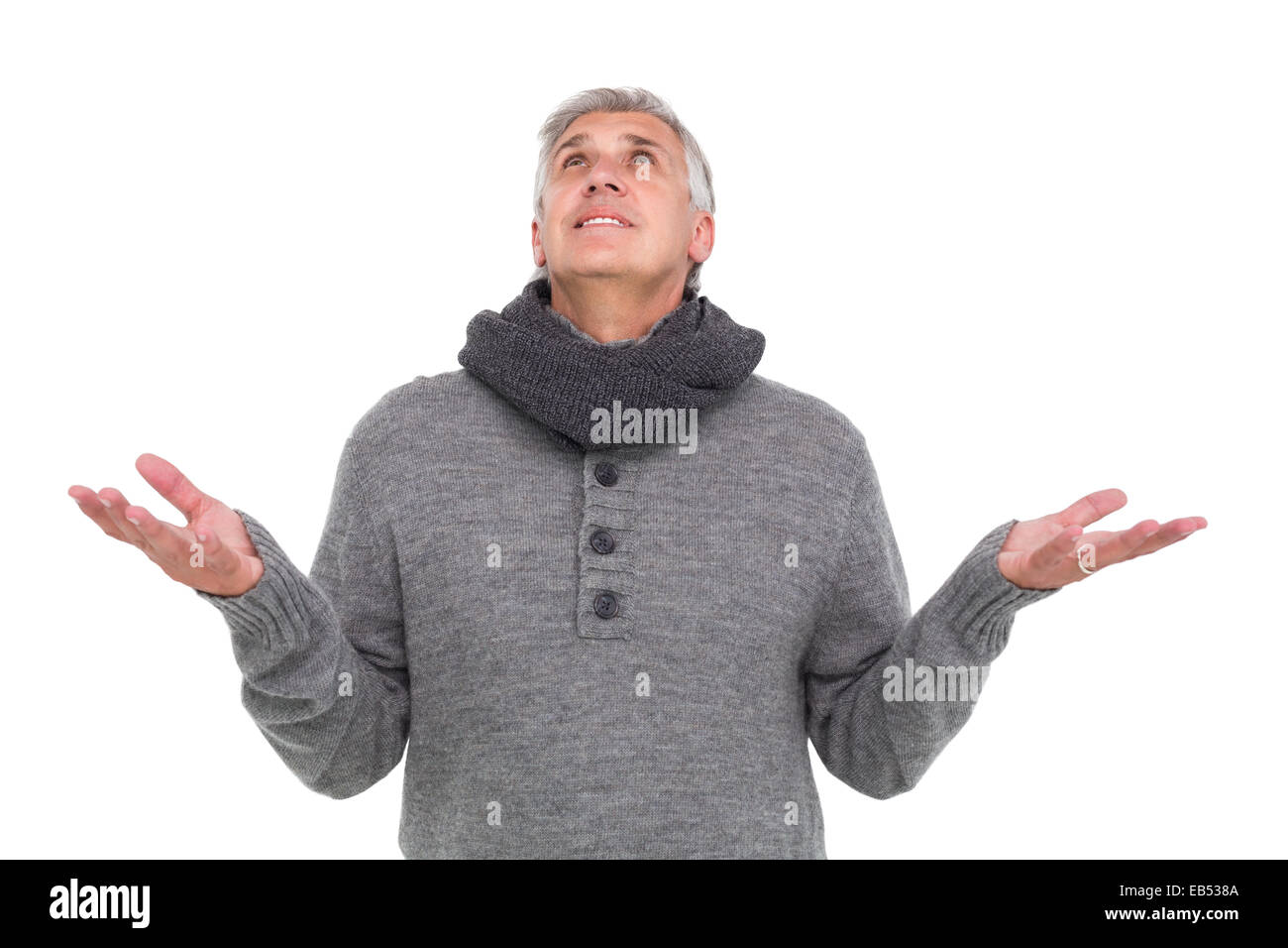 Casual man in warm clothing Stock Photo - Alamy