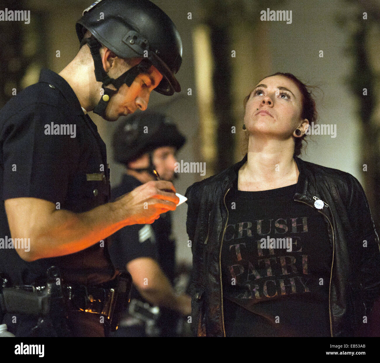 Woman arrested at night hi-res stock photography and images - Alamy