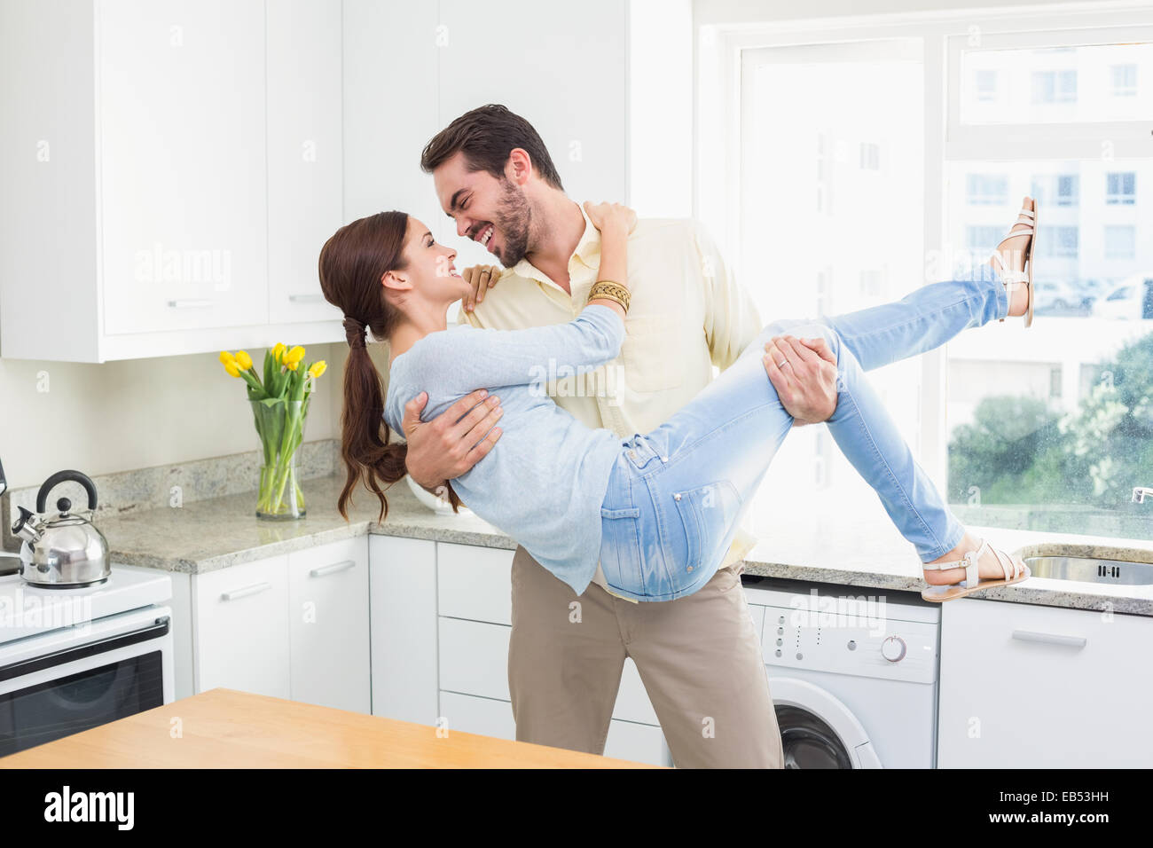 Young couple having fun together Stock Photo - Alamy