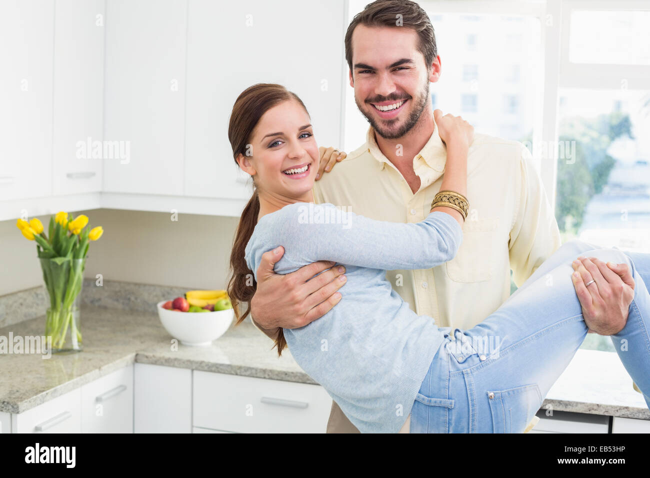 Young couple having fun together Stock Photo - Alamy
