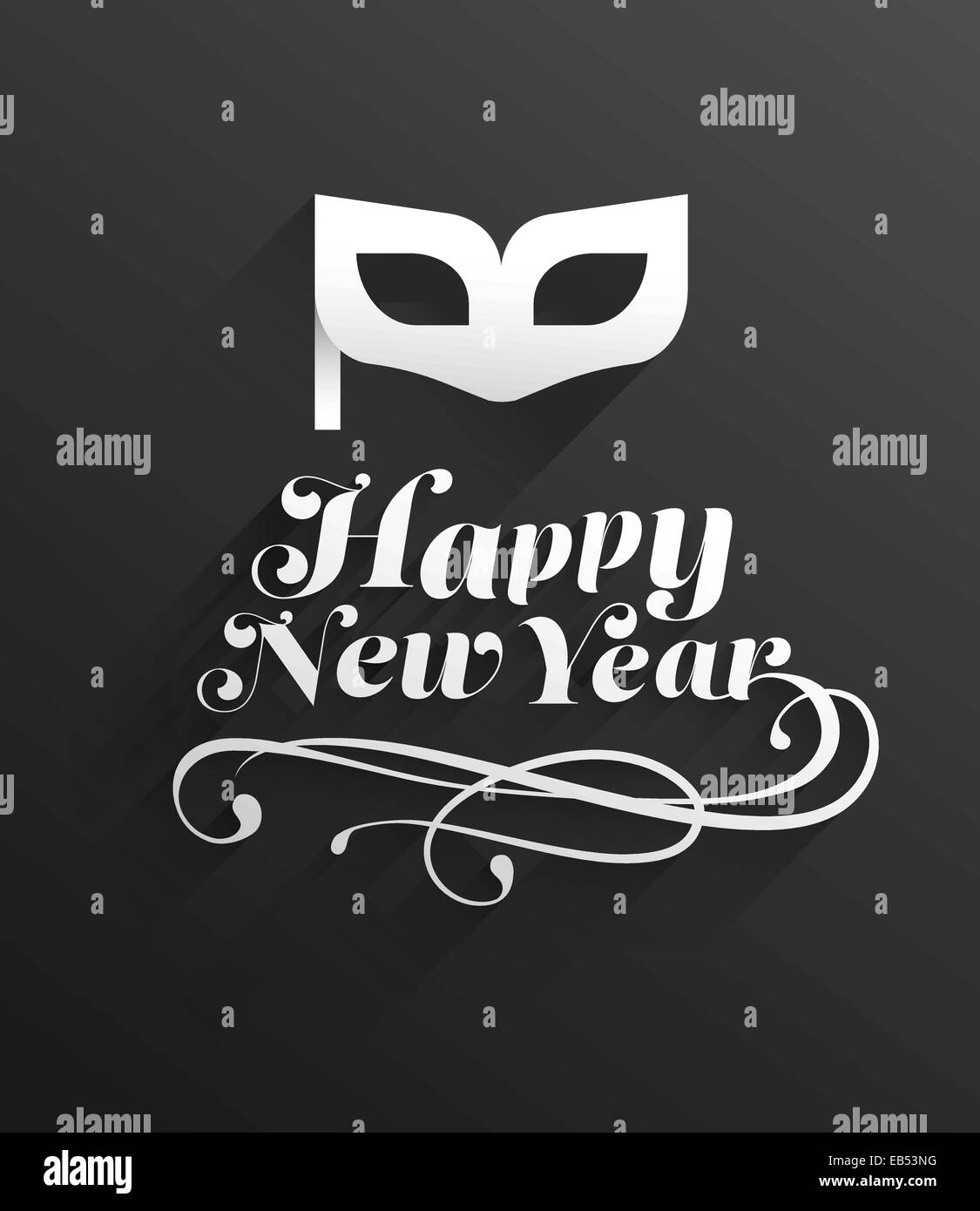 New years mask Stock Vector Images - Alamy
