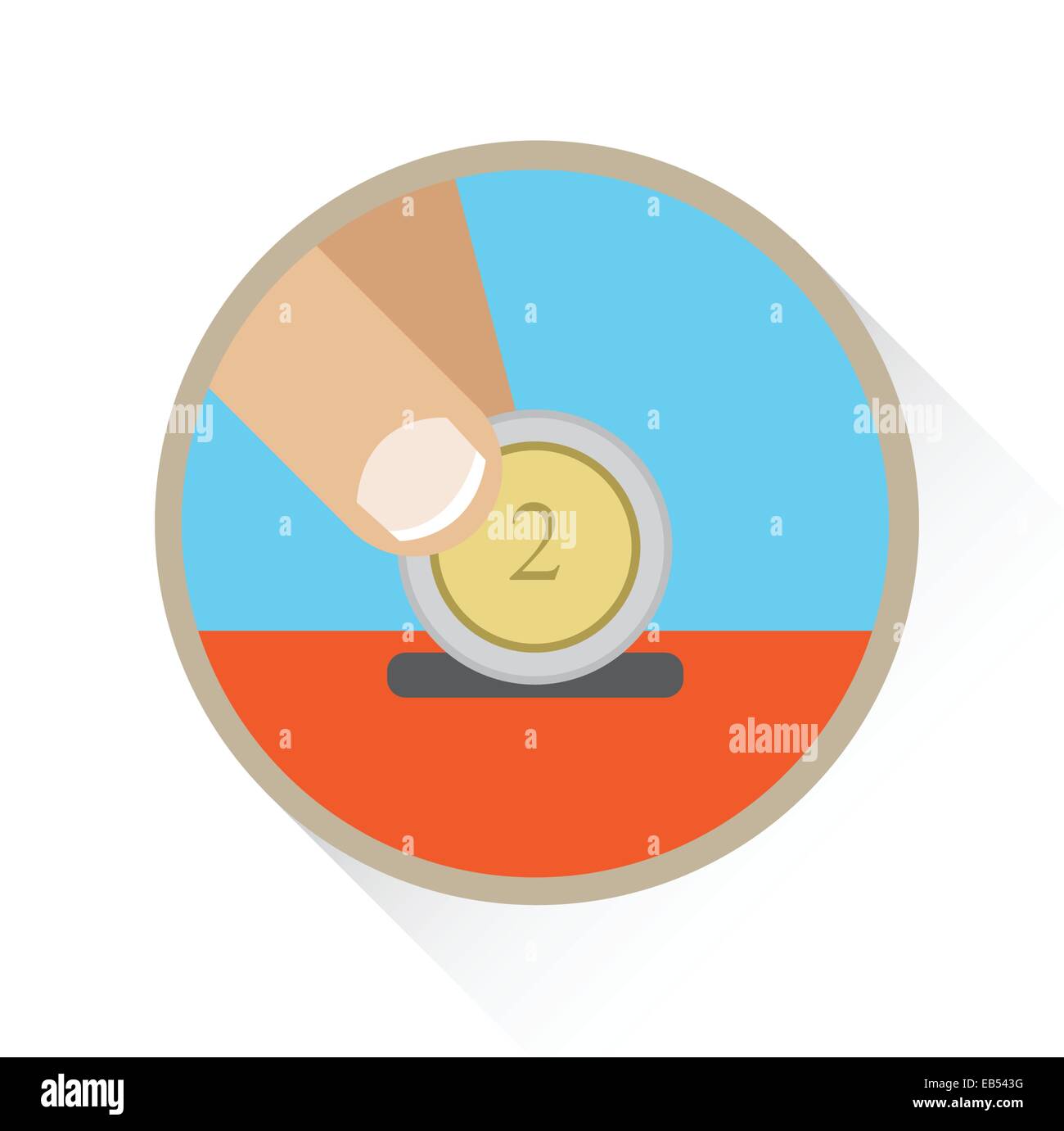 Saving money concept on white background Stock Vector Image & Art - Alamy