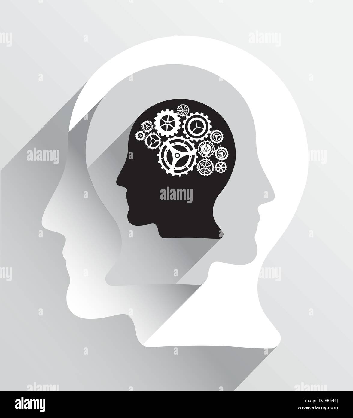 Cogs brain hi-res stock photography and images - Alamy