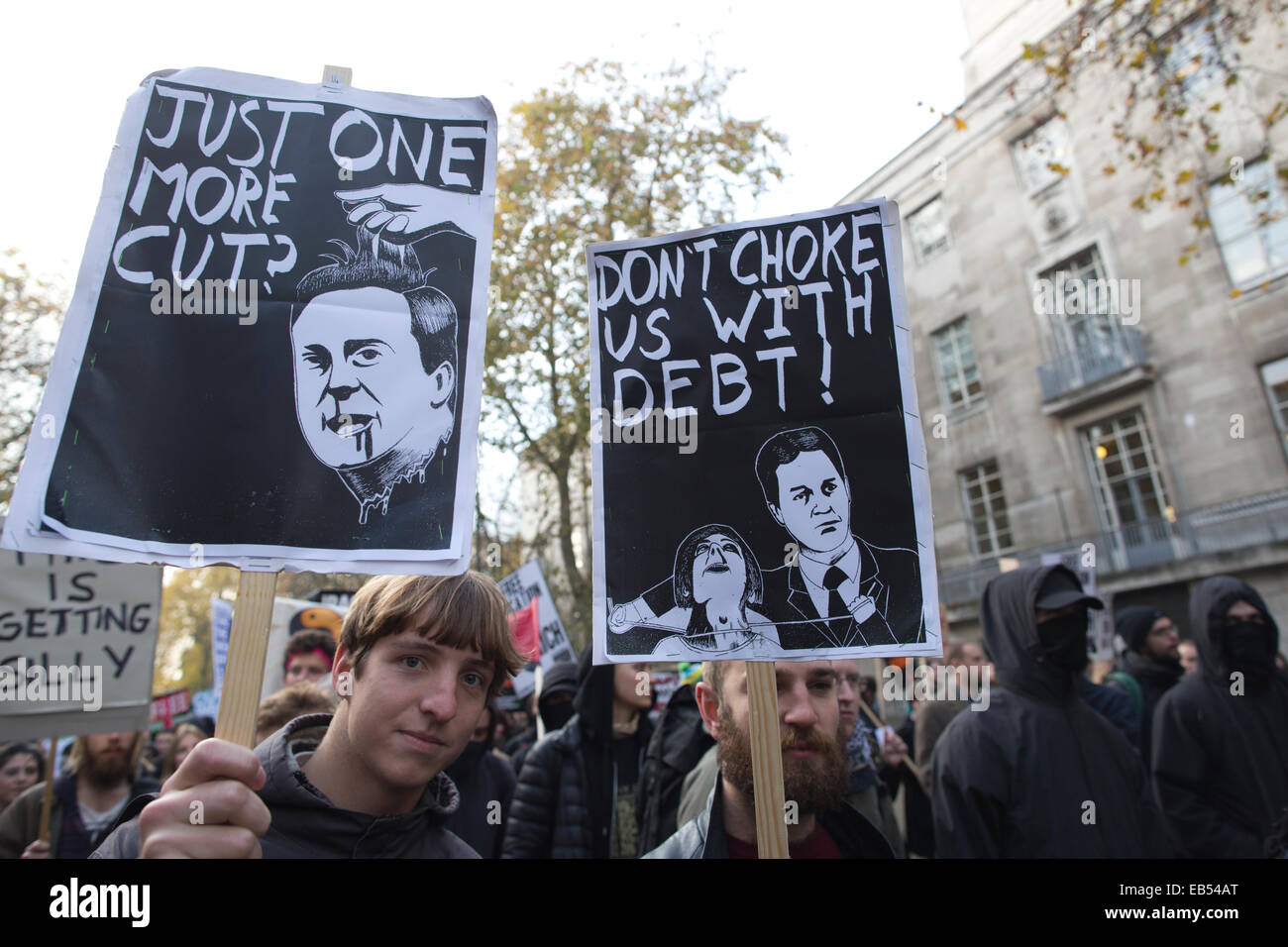 Students protesting as part of the Free Student Education demonstration ...