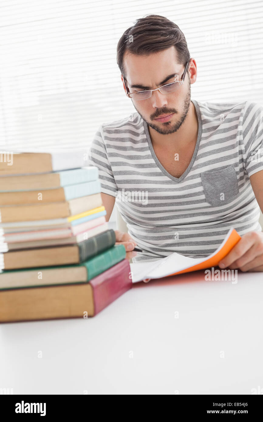 Businessman studying hi-res stock photography and images - Alamy