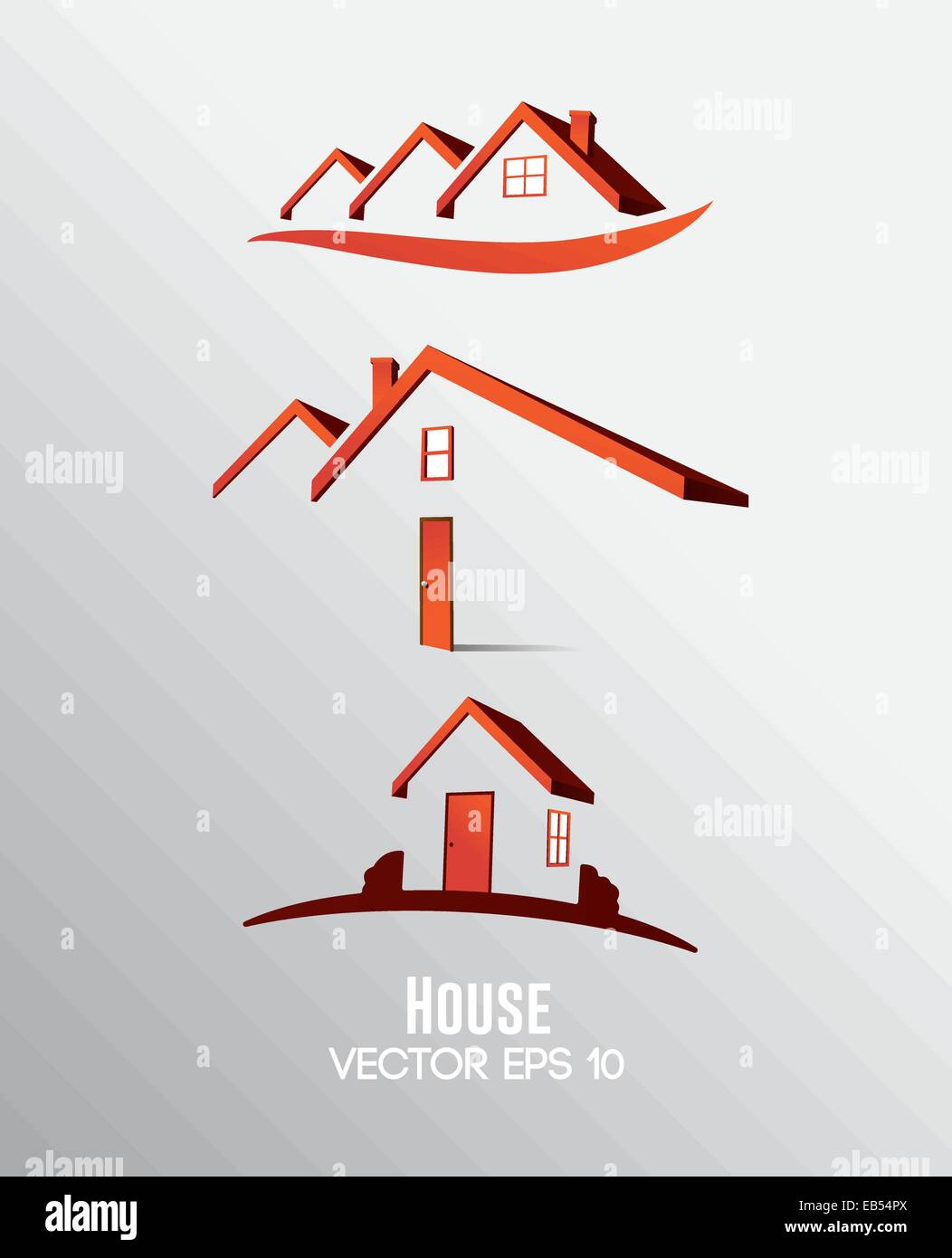 Homeowner vector in red and grey Stock Vector Image & Art - Alamy