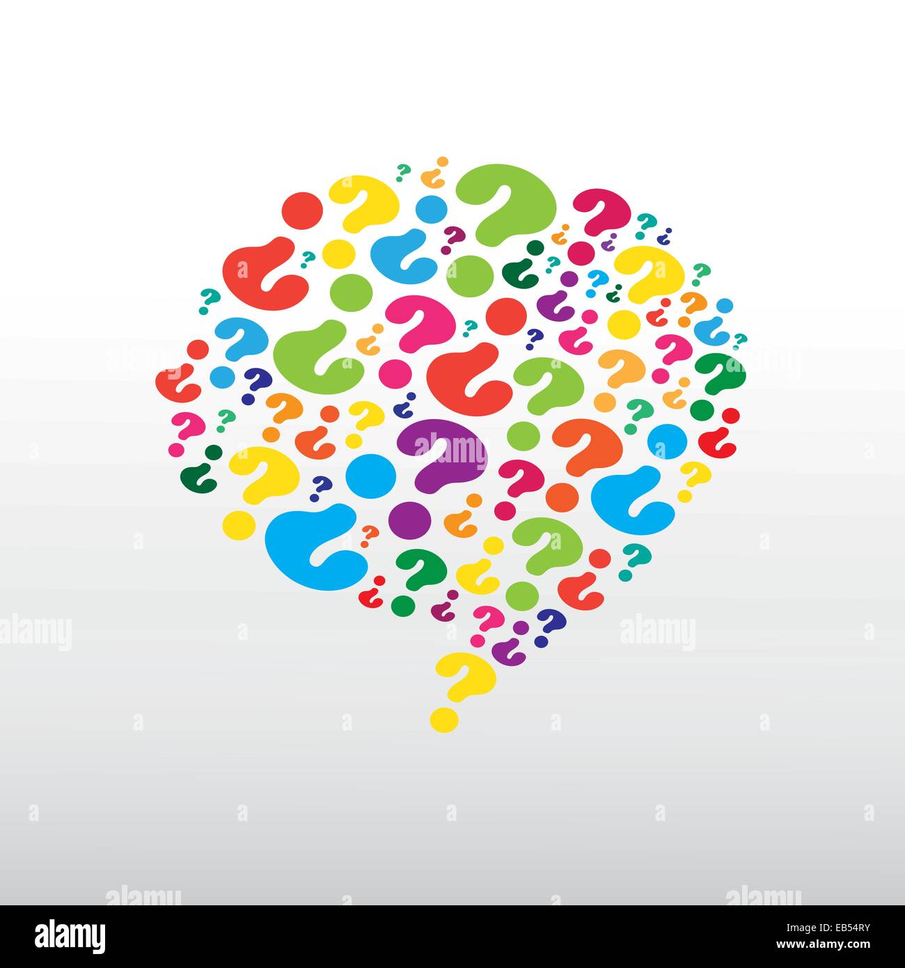 Question mark pattern in colourful cloud Stock Vector Image & Art - Alamy