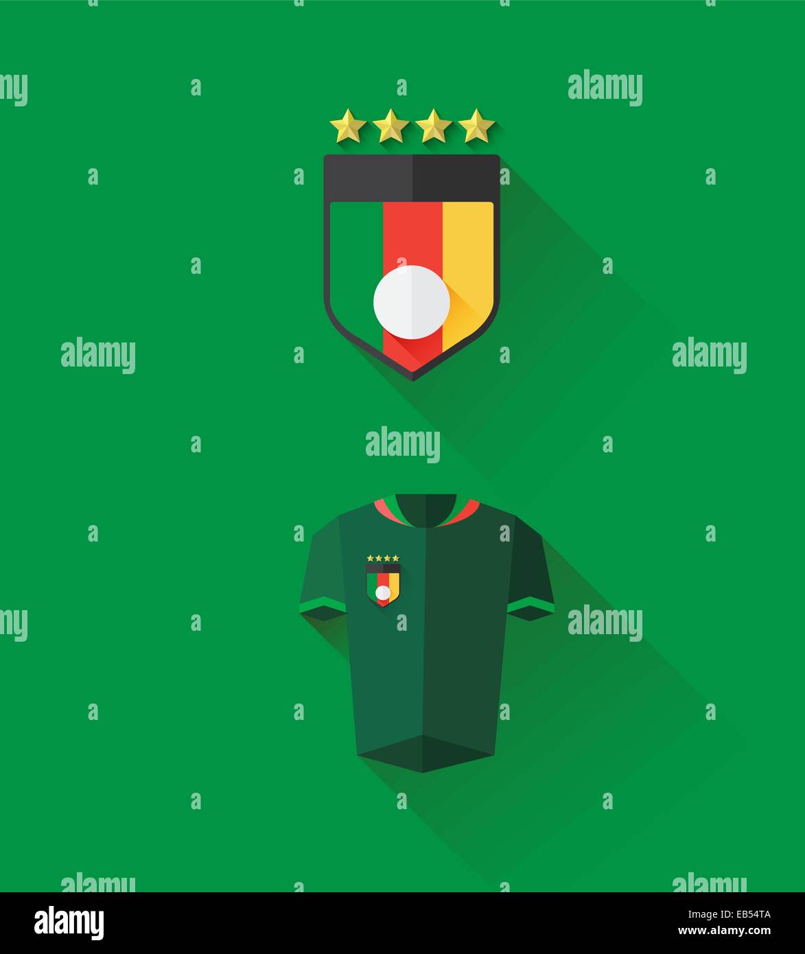 Cameroon jersey and crest vector Stock Vector Image & Art - Alamy