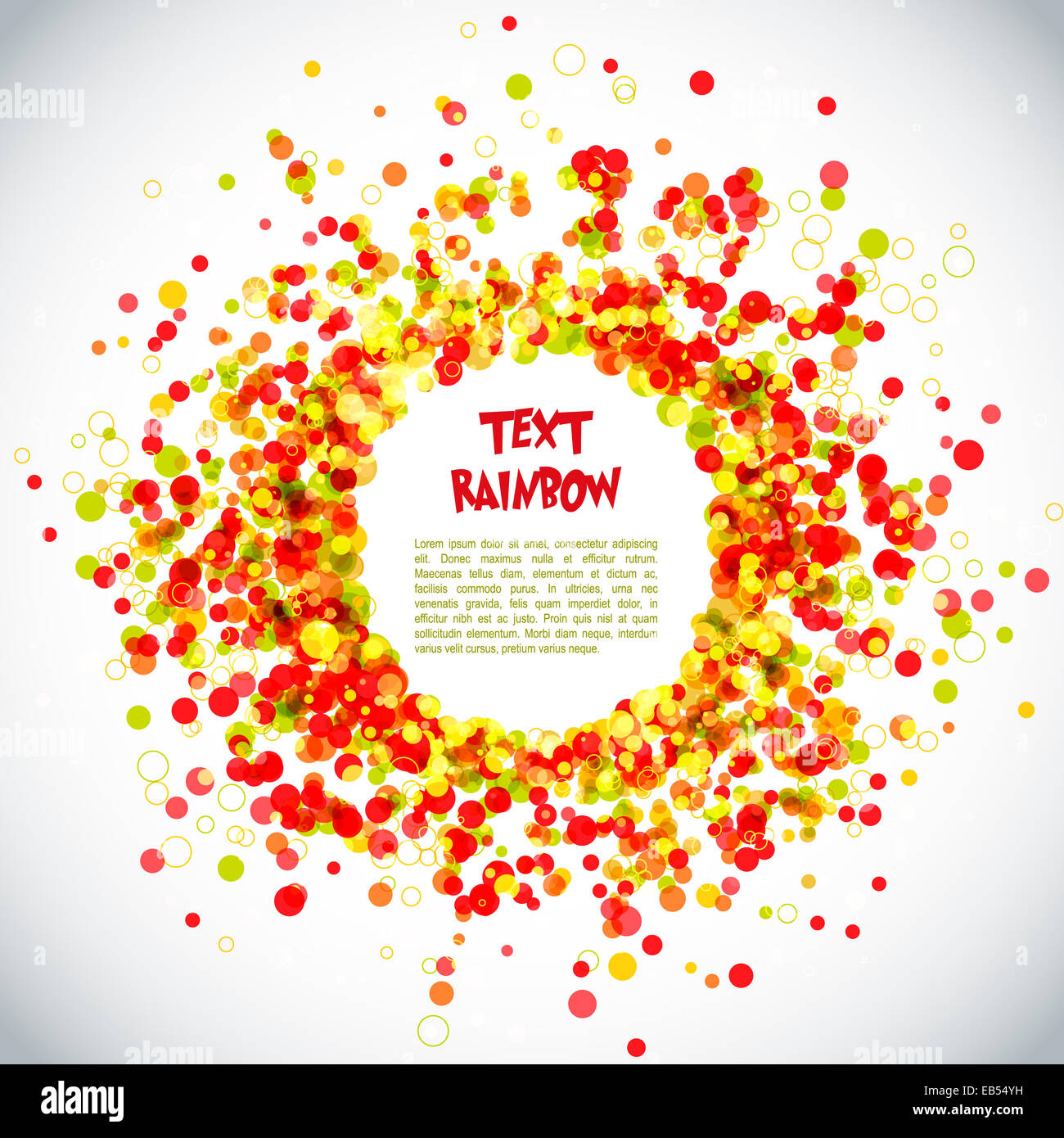 Template beautiful rainbow background with space for text. Retro ...
