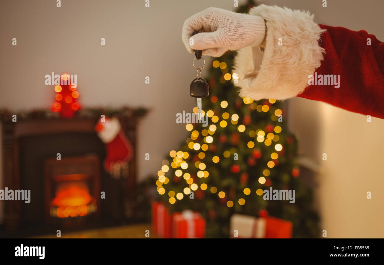 Santa claus holding key christmas hi-res stock photography and images ...