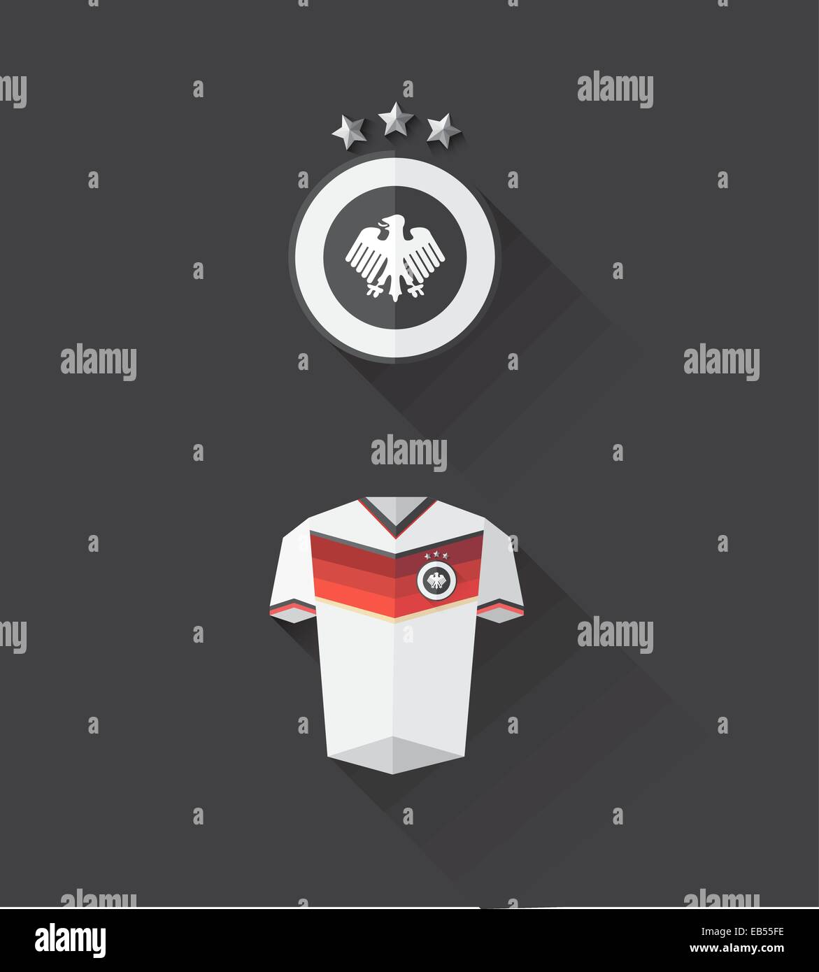 Germany jersey and crest vector Stock Vector Image & Art - Alamy