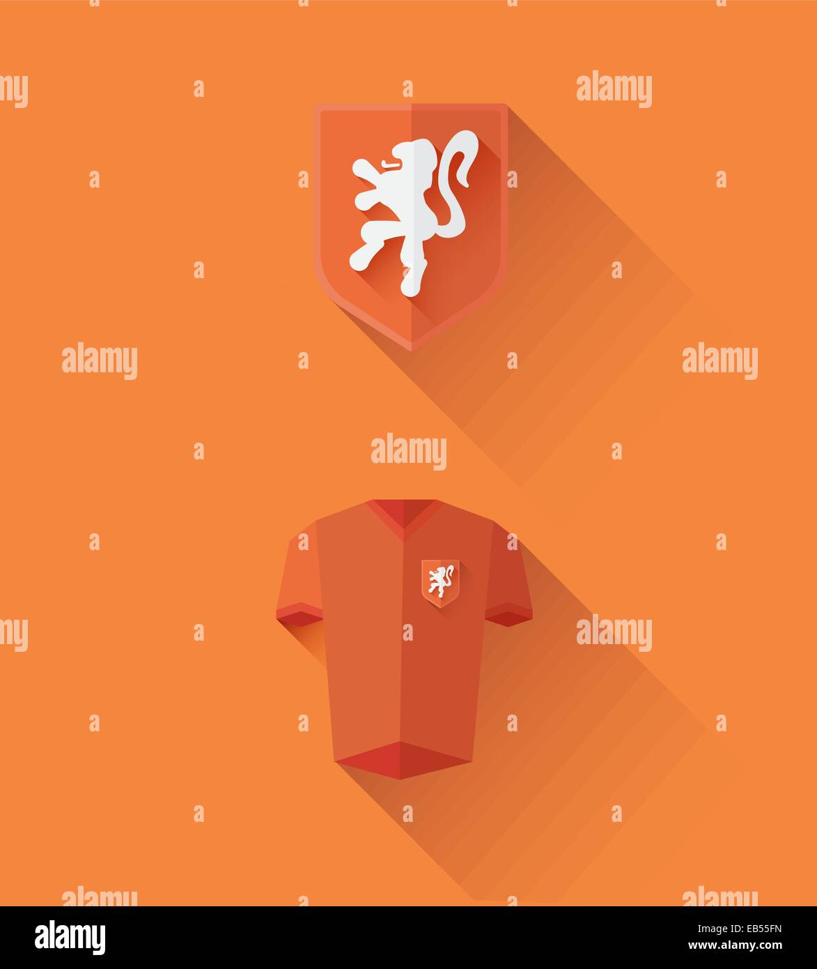 Dutch jersey and crest vector Stock Vector Image & Art - Alamy