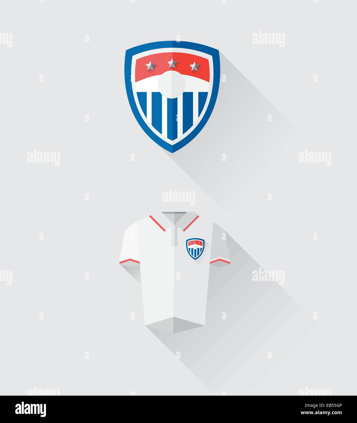 USA jersey and crest vector Stock Vector Image & Art - Alamy