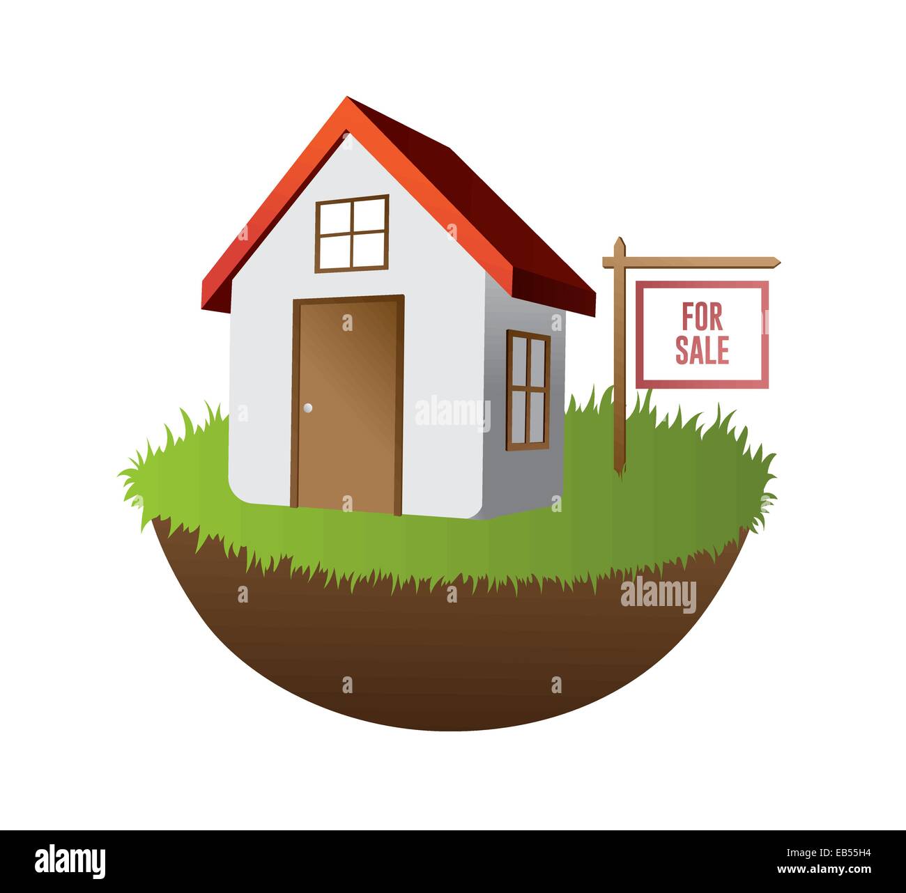 Estate agent sign on Stock Vector Images - Alamy