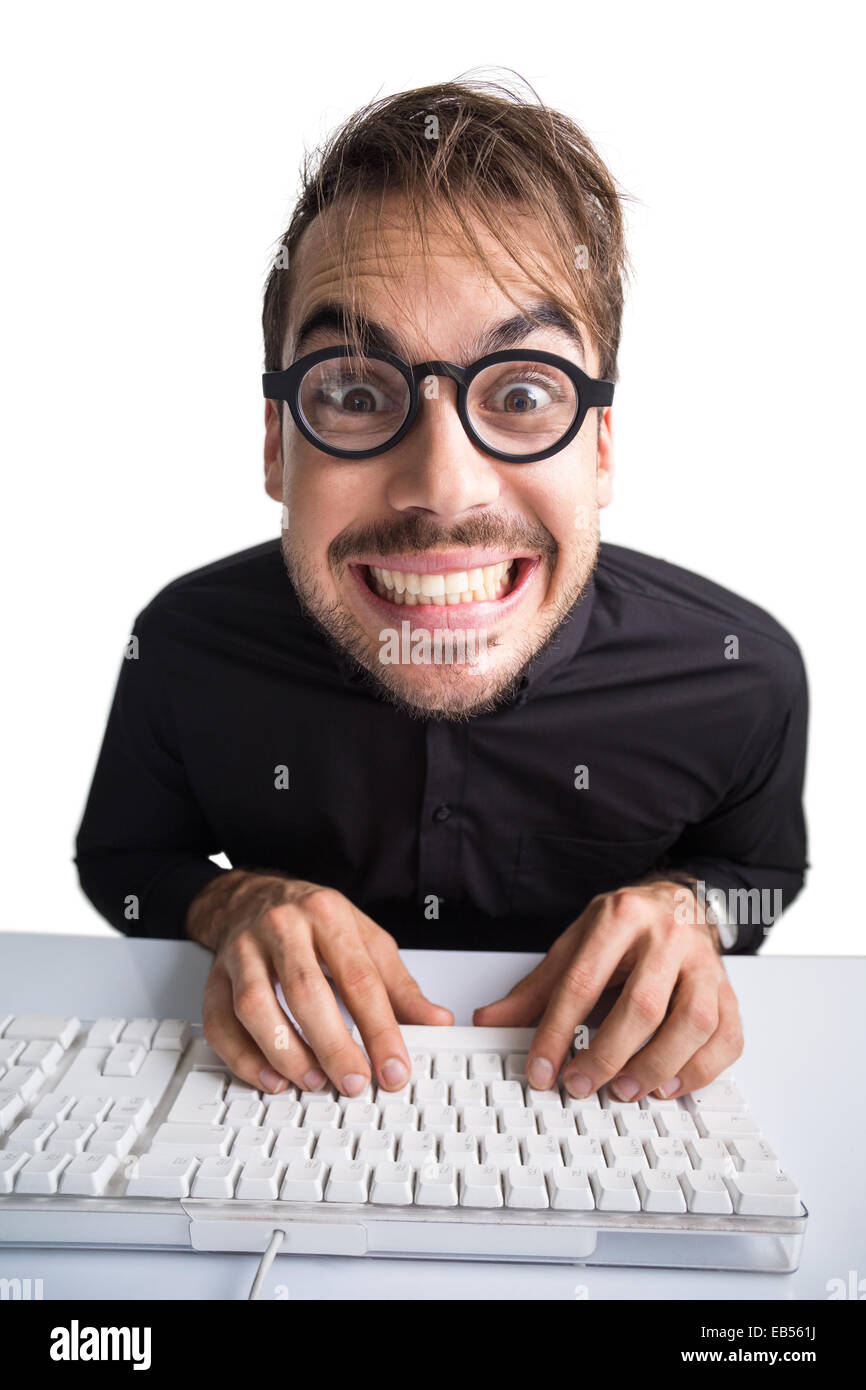 Man using a black mouse hi-res stock photography and images - Alamy